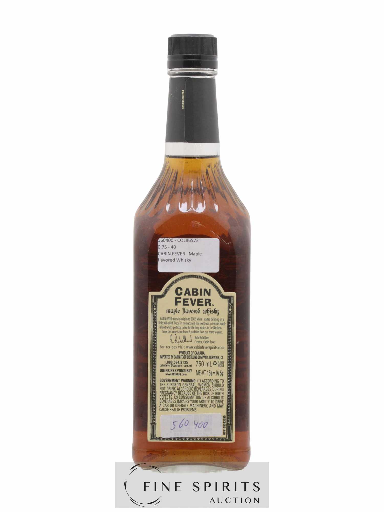 Buy Whisky CABIN FEVER Maple flavored Whisky (lot: 485)