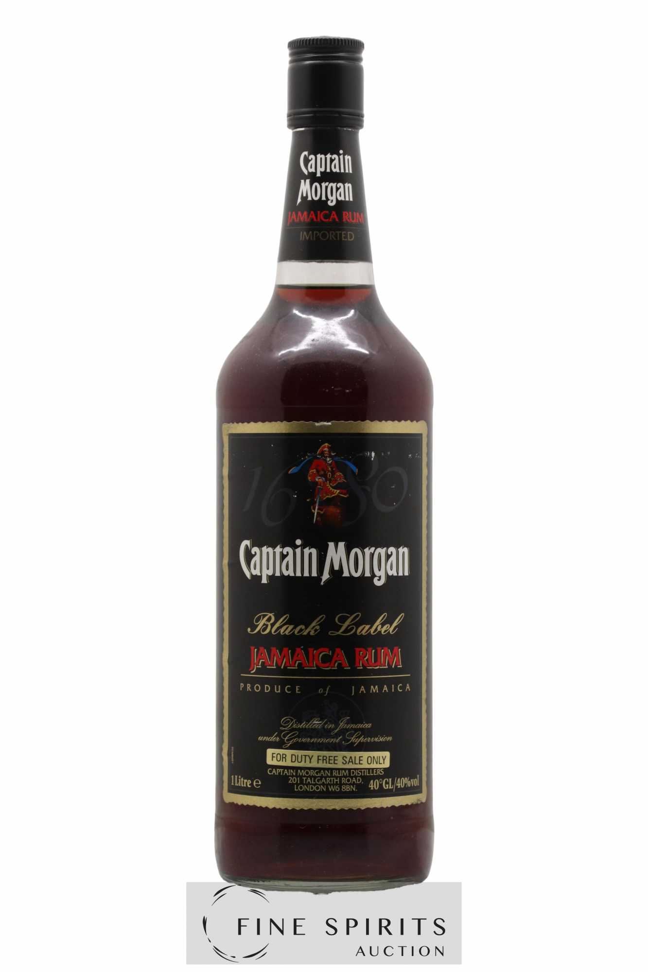 Acheter Rhum CAPTAIN MORGAN Black Label (lot: 1316)