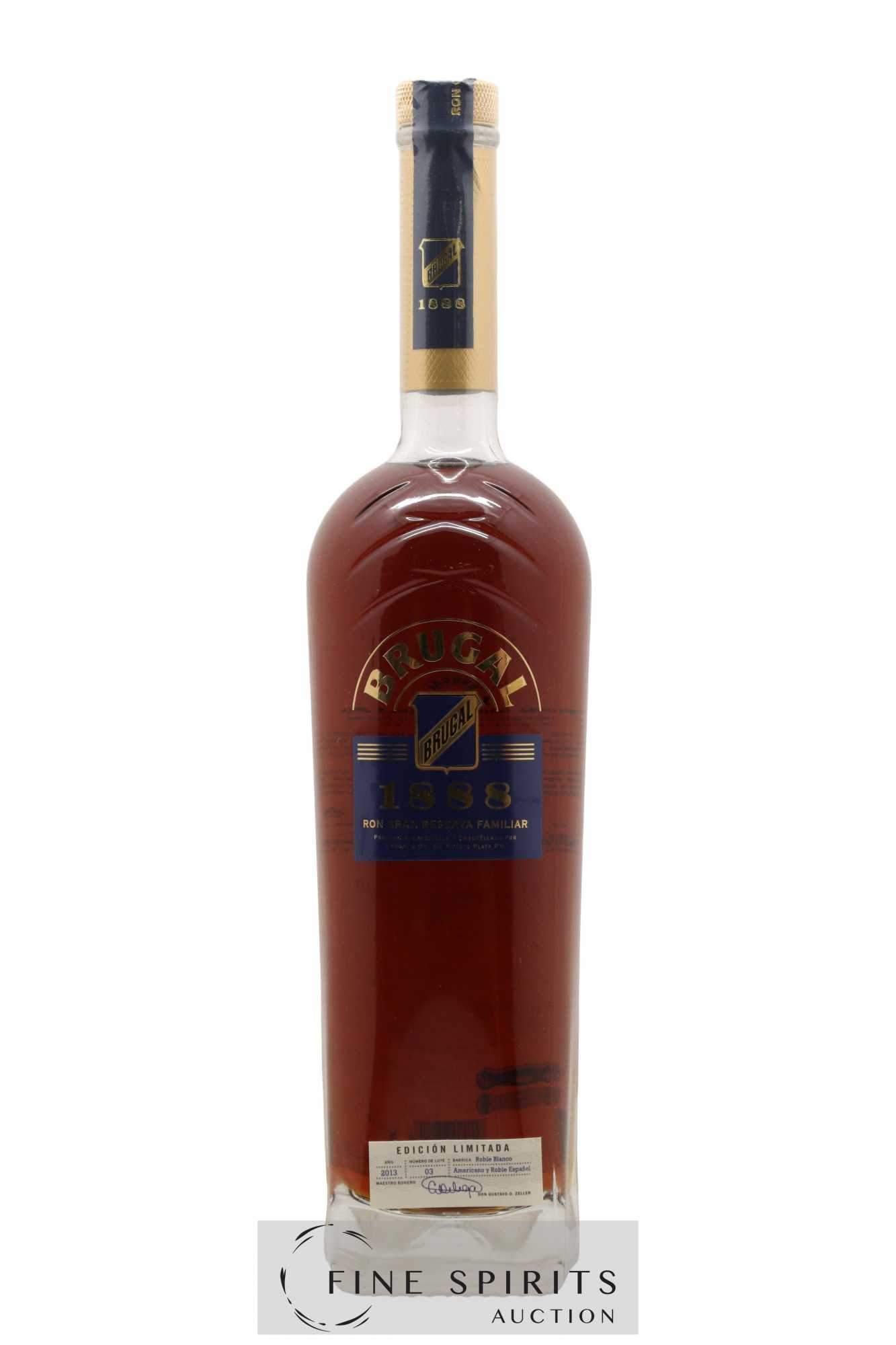 Acheter Rhum BRUGAL 1888 Ron gran reserva familiar bottled 2013 (lot: 1130)
