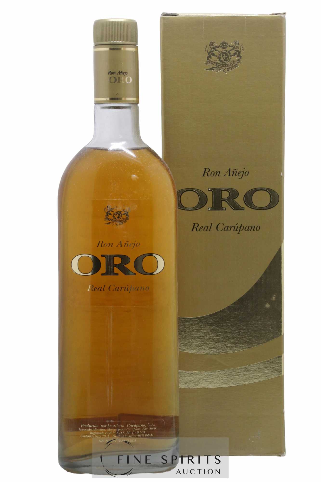 Acheter Rhum Ron Añejo Real Carupano ORO (lot: 2250)