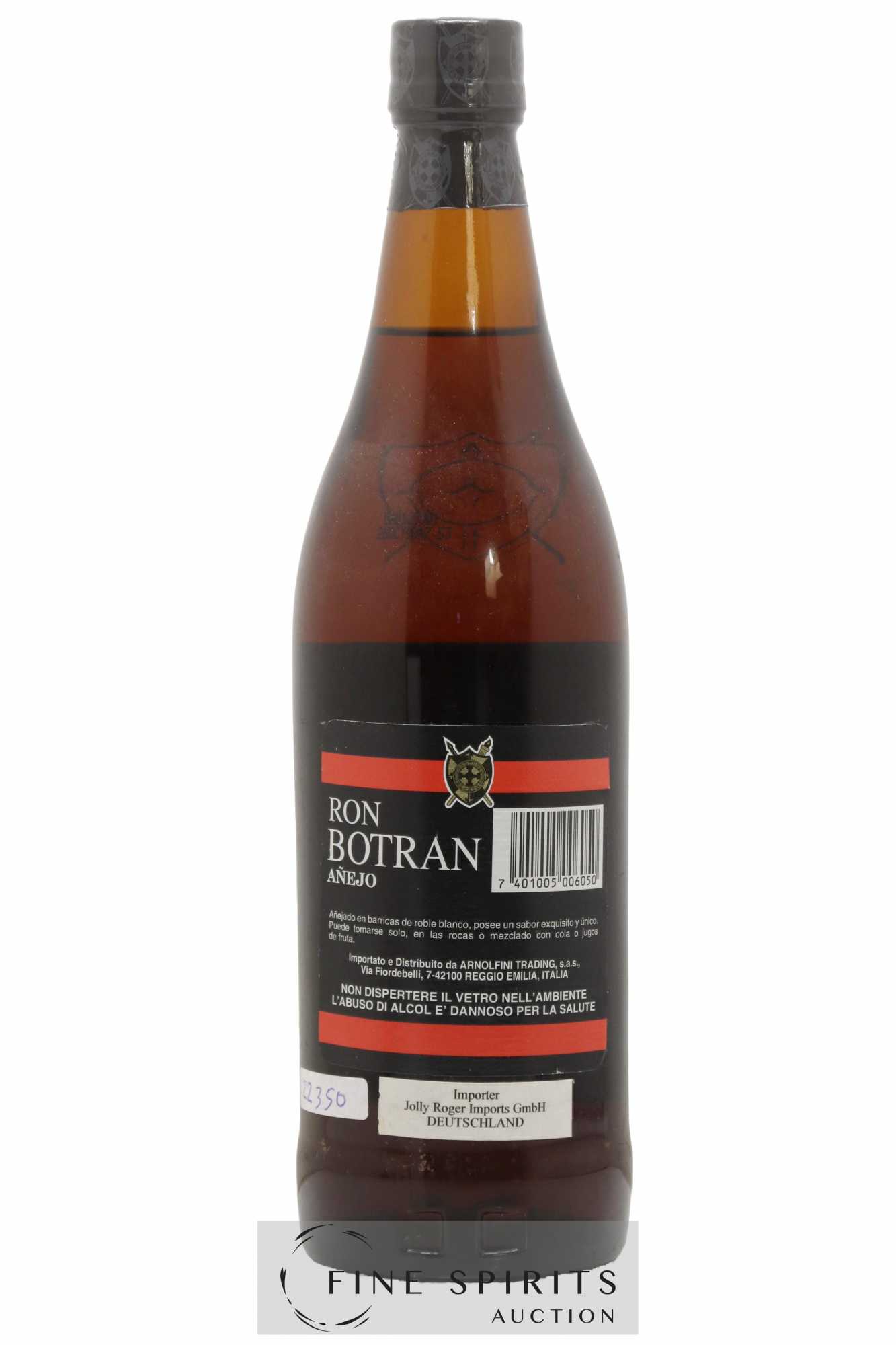 Acheter Rhum BOTRAN Añejo Licorera Quezalteca (lot: 2454)