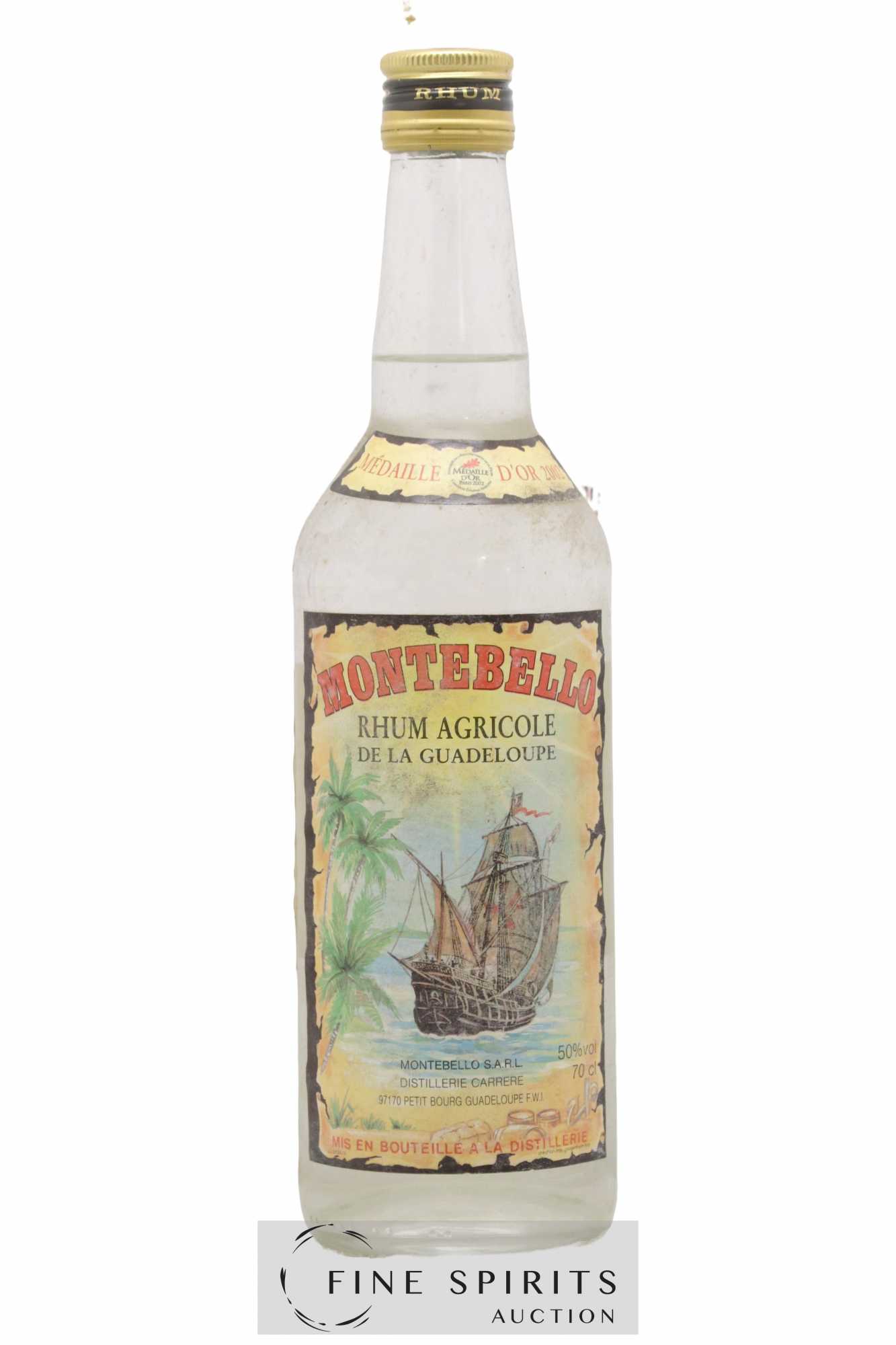 Acheter Rhum MONTEBELLO Rhum agricole Medaille d'Or (lot: 2459)