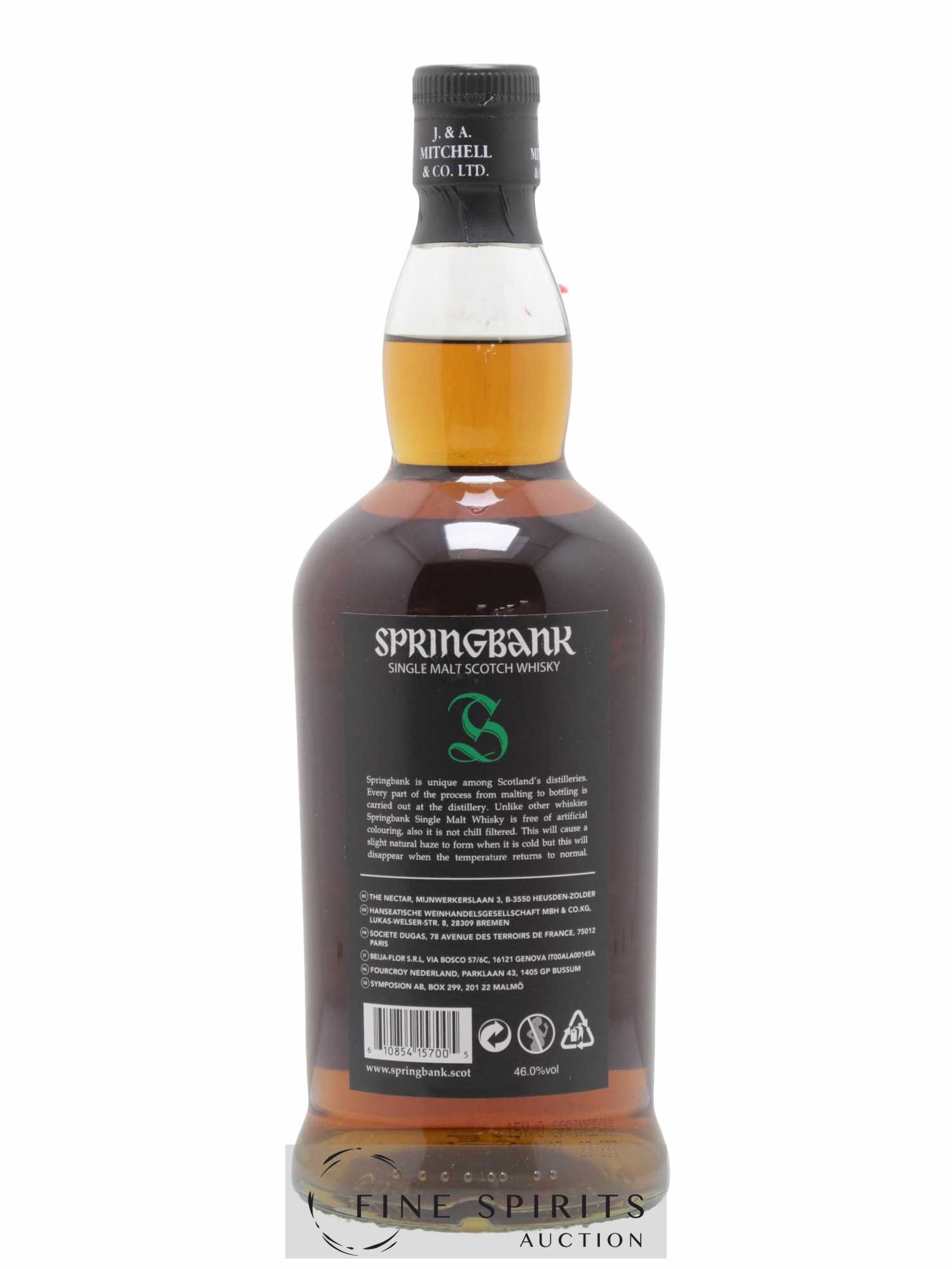 Buy Springbank 15 years Of. Green Label (lot: 1015)