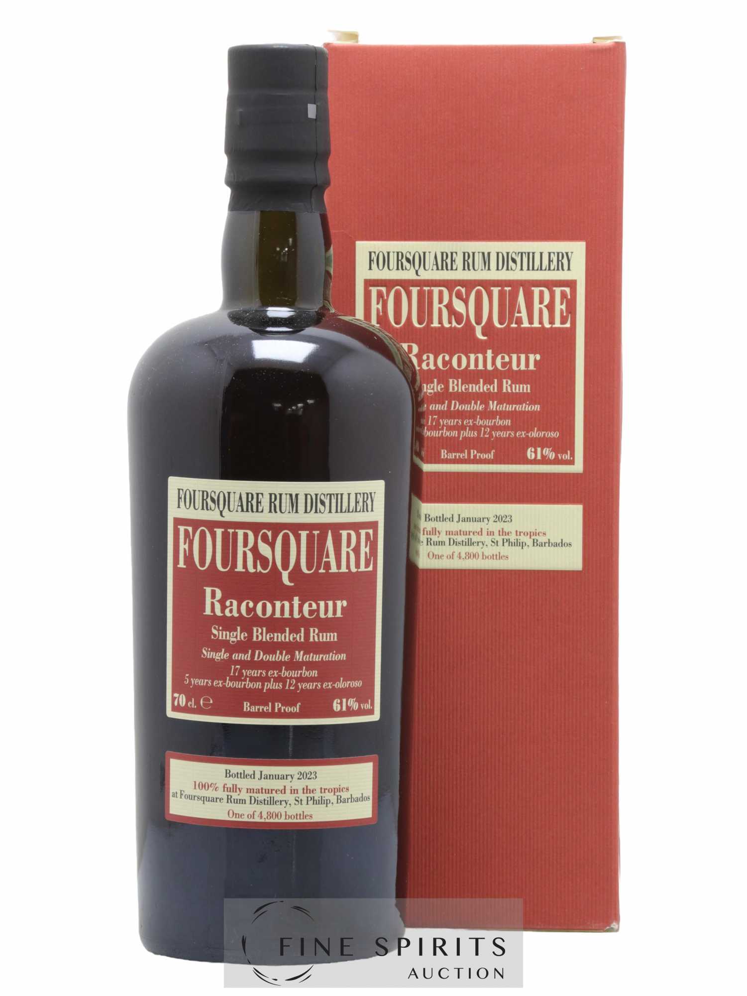 Buy Foursquare 17 years Velier Raconteur Barrel Proof - One of 4800 ...