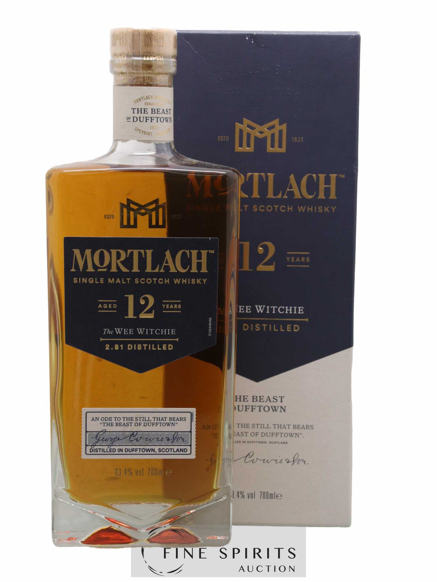 Buy Mortlach 12 years Of. The Wee Witchie 2.81 Distilled (lot: 508)