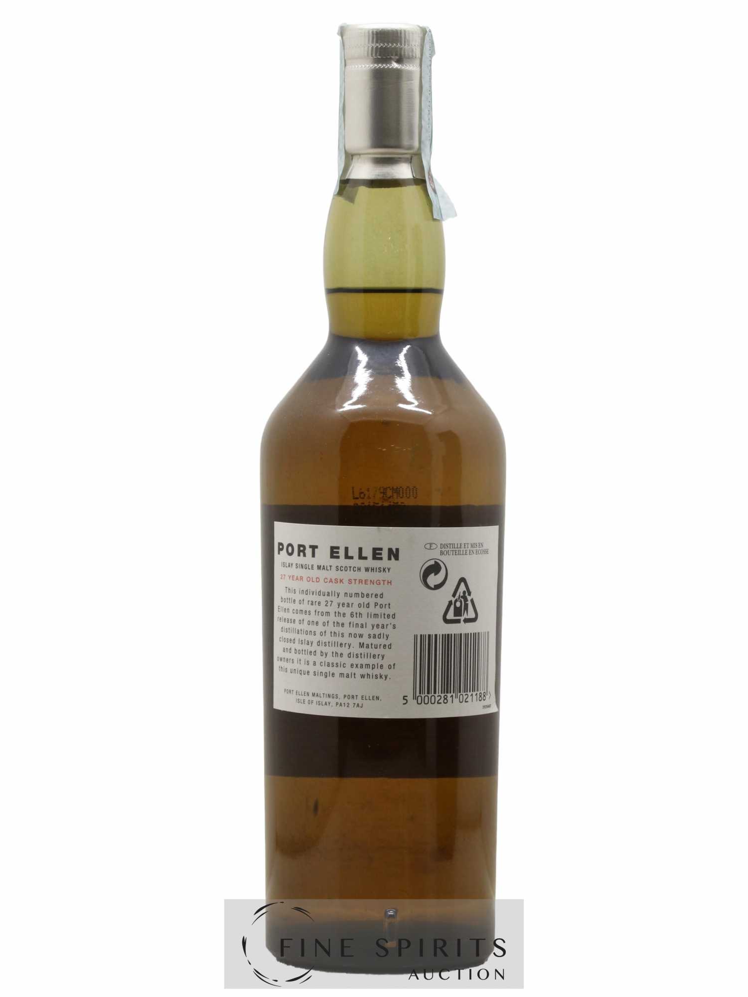 Acheter Port Ellen 27 years 1978 Of. 6th Release Natural Cask Strength ...