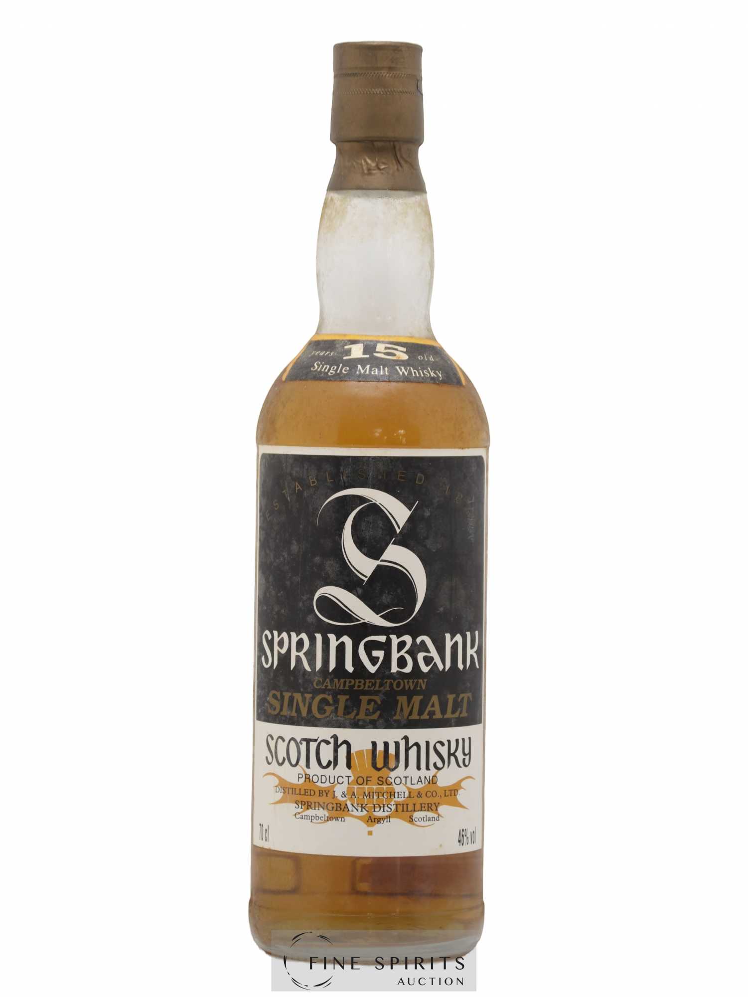 Acheter Springbank 15 years Of. Parchment Label (lot: 614)