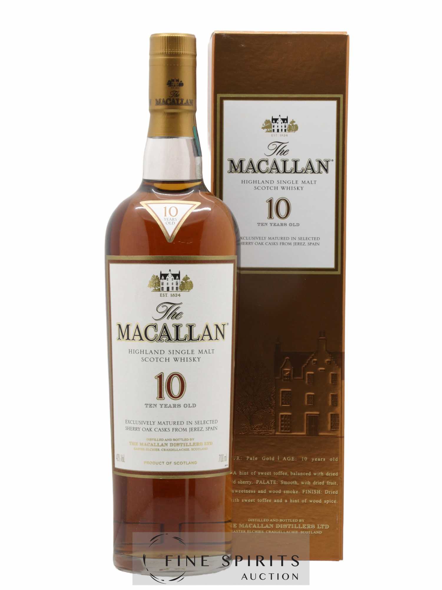 Acheter Macallan (The) 10 years Of. Sherry Oak Casks from Jerez (lot: 662)