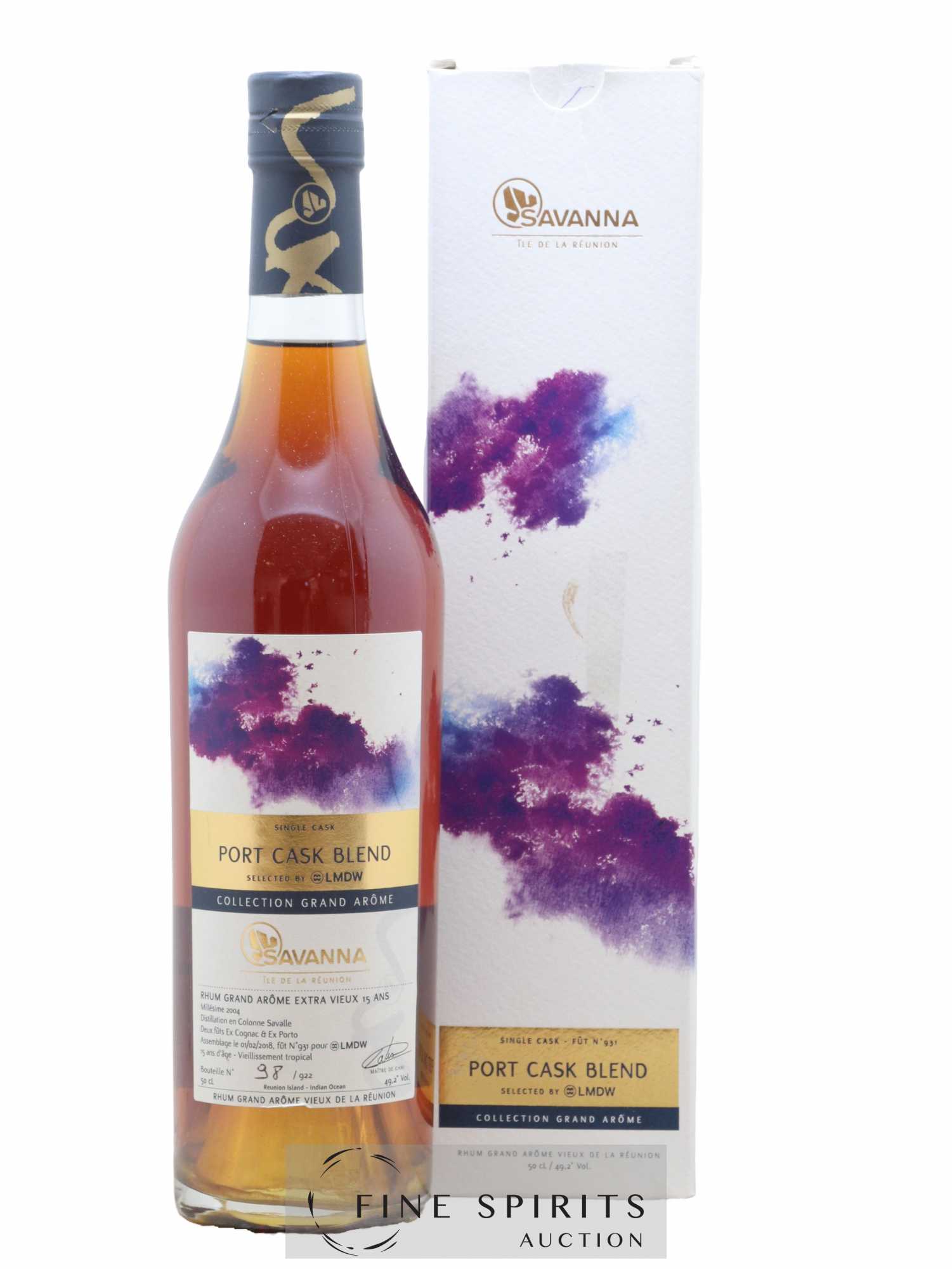 Acheter Savanna 15 years 2004 Of. Port Cask Blend Single Cask n°931 ...