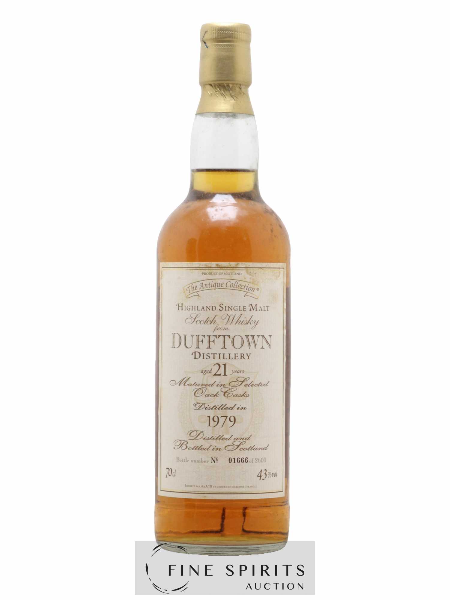 Acheter Dufftown 21 years 1979 Jean Boyer Selected Oak Casks - One of ...