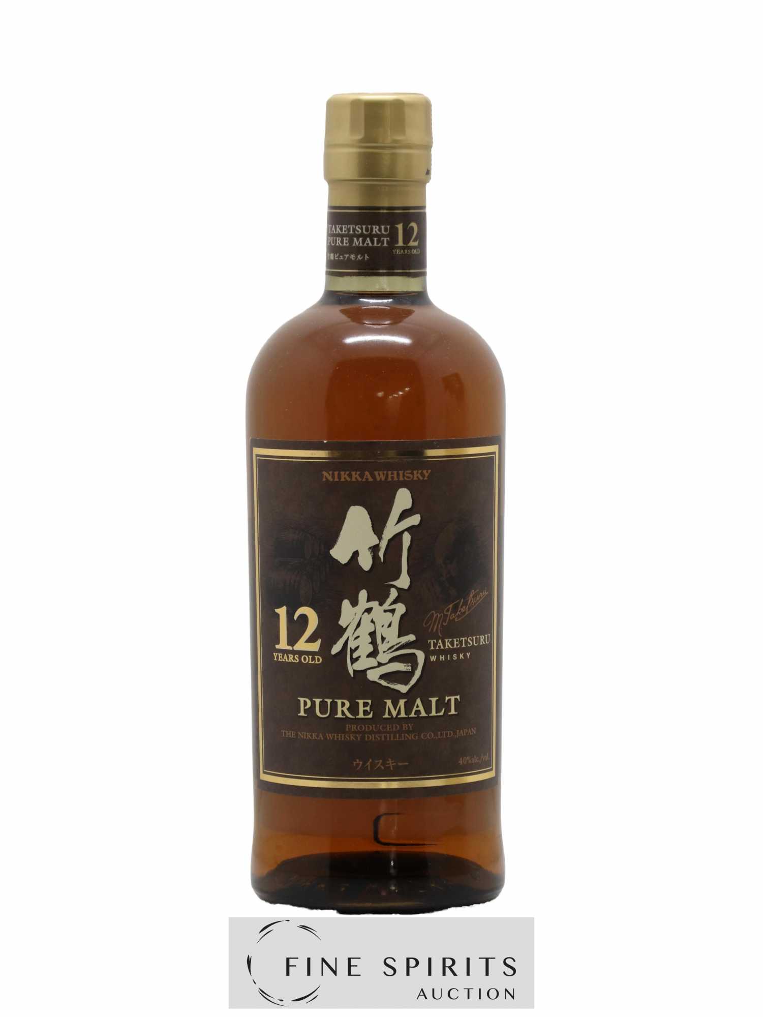 Acheter Taketsuru 12 years Of. Pure Malt Nikka Whisky (lot: 1232)