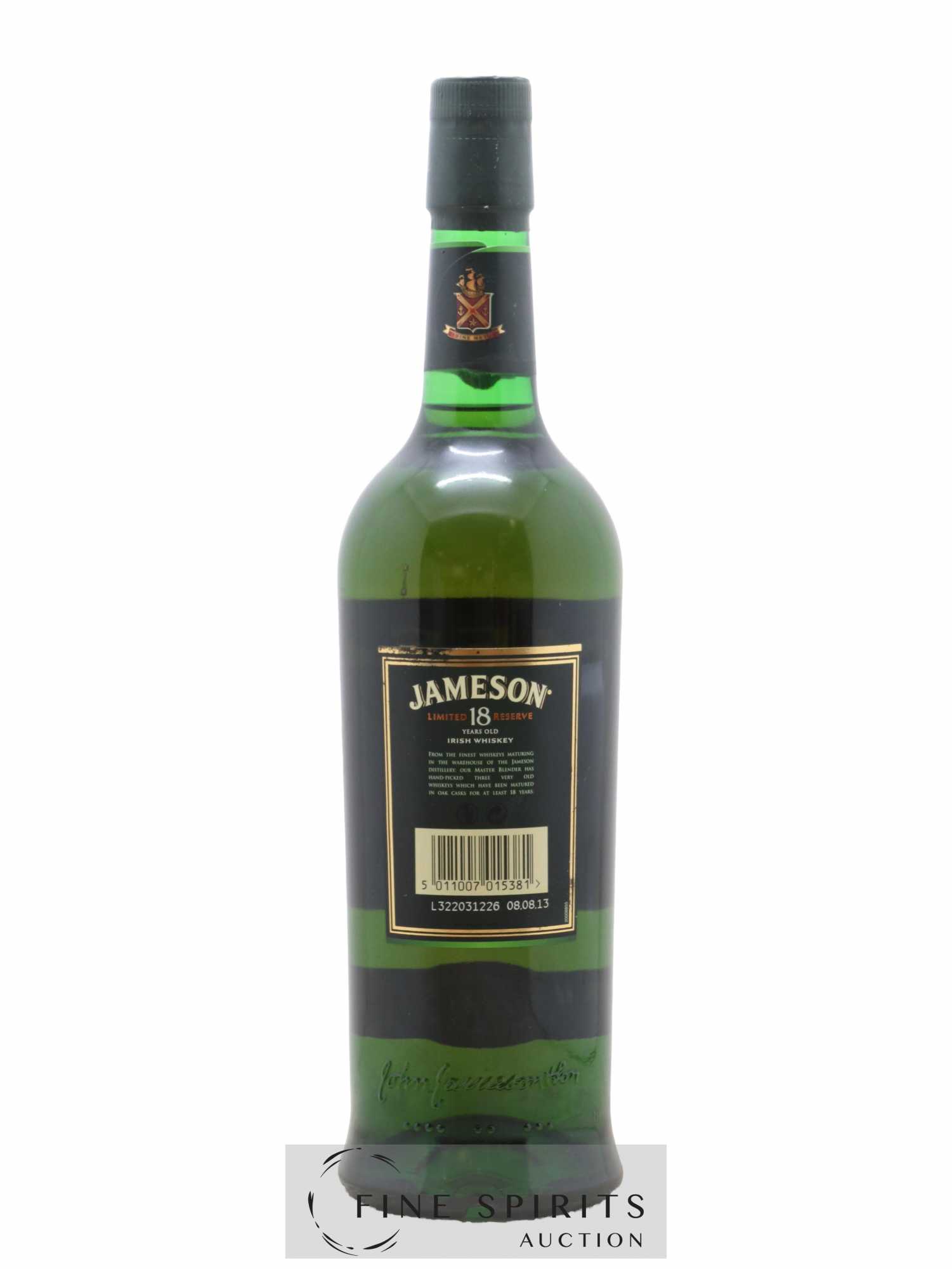 Acheter Jameson 18 years Of. Triple Distilled Limited Reserve (lot: 339)
