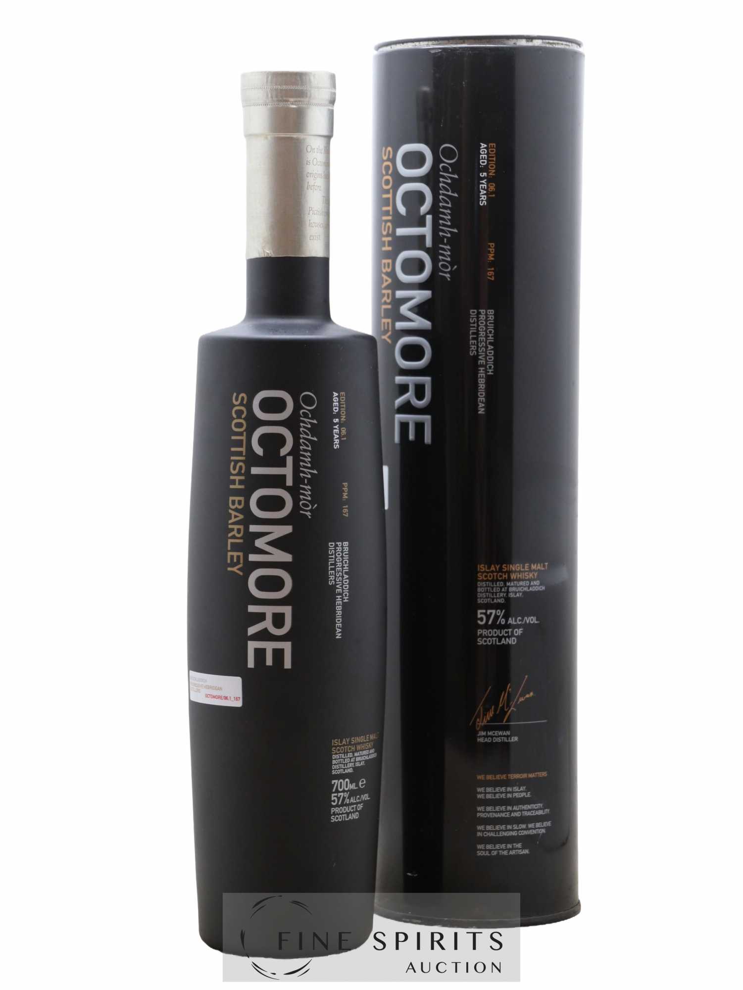 Acheter Octomore 5 years Of. Edition 06.1 Scottish Barley (lot: 415)