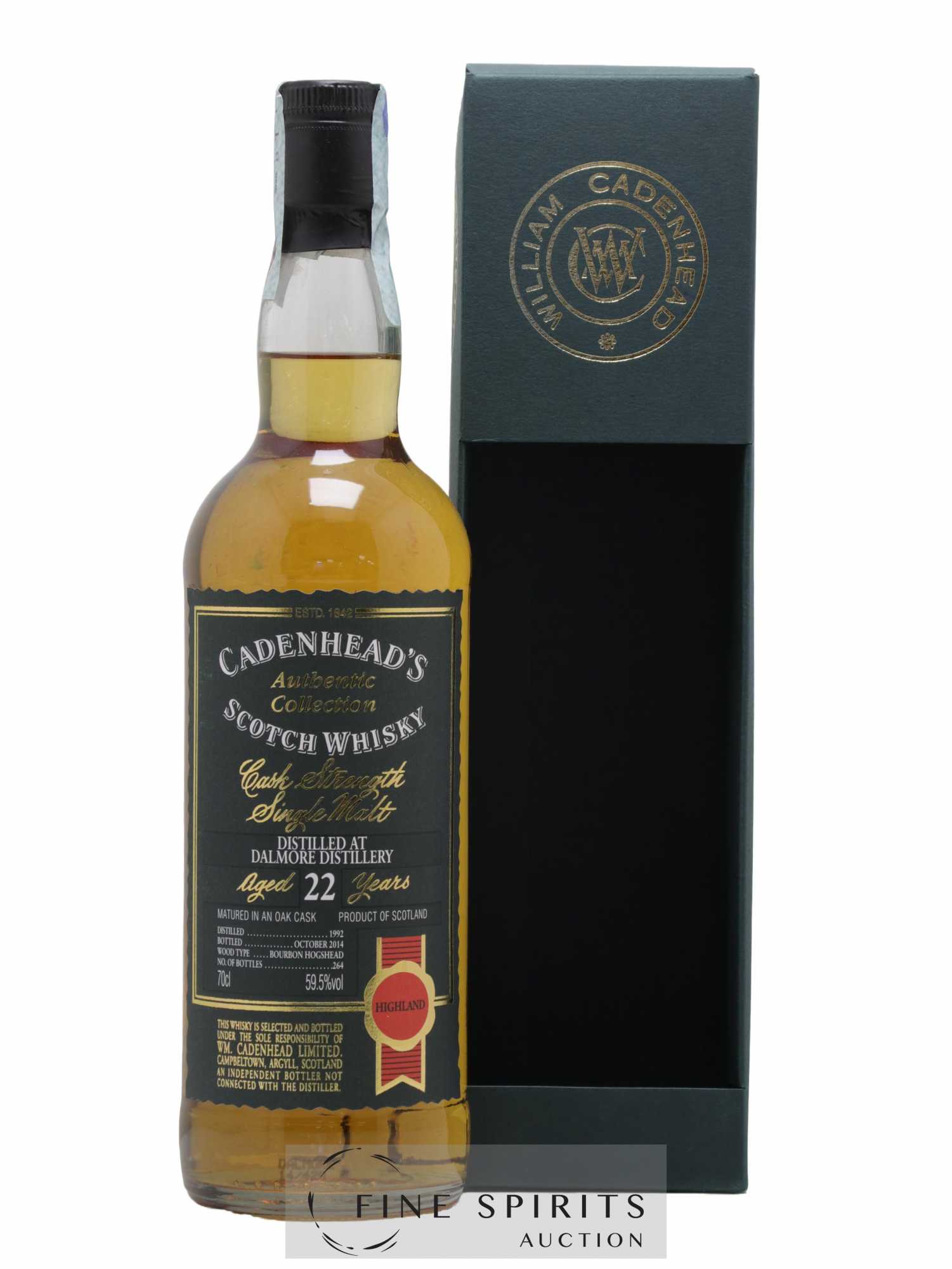 Buy Dalmore 22 years 1992 Cadenhead's Bourbon Hogshead - One of 264 ...