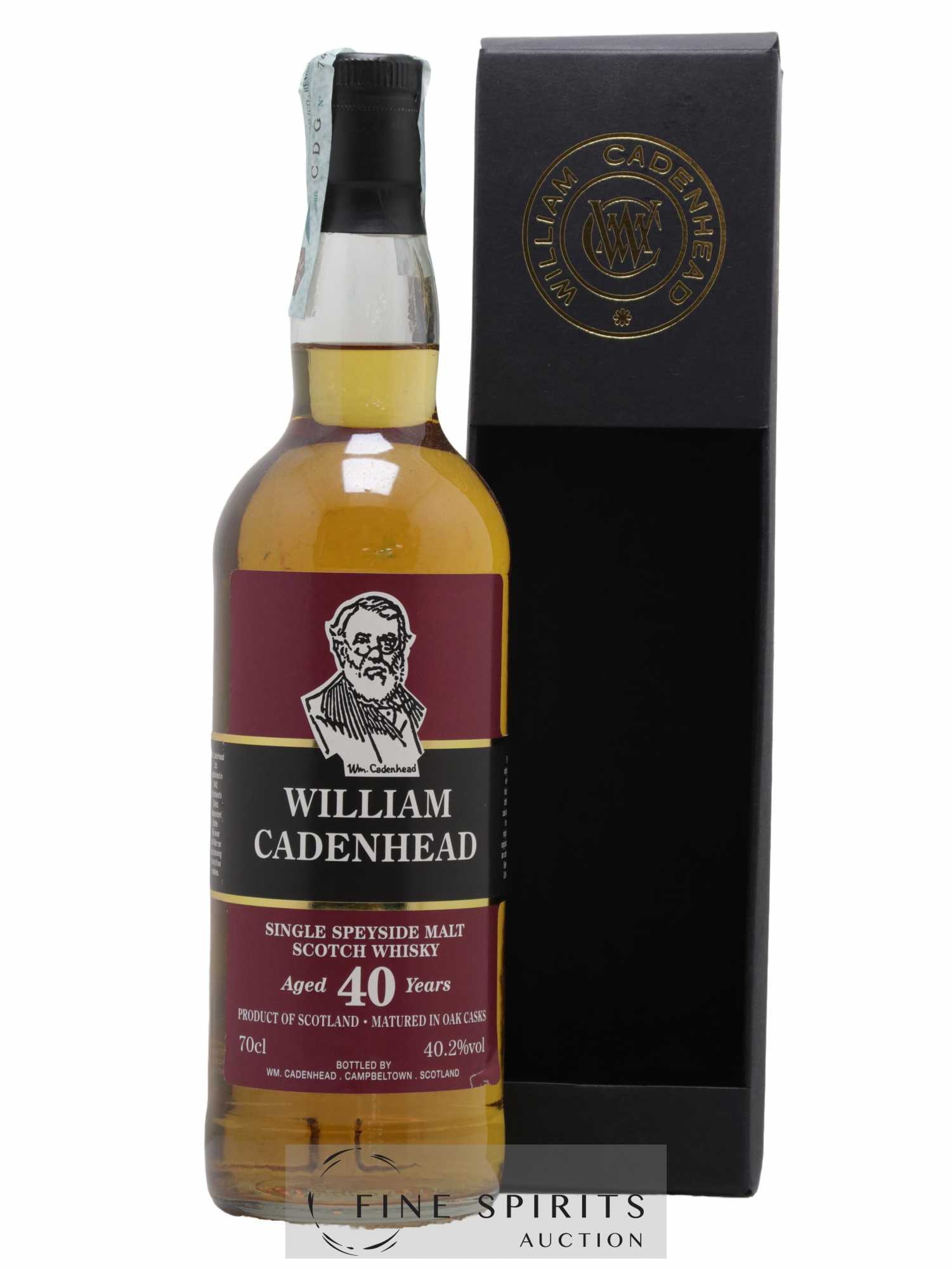 Acheter William Cadenhead 40 years Of. Oak Casks Matured (lot: 906)