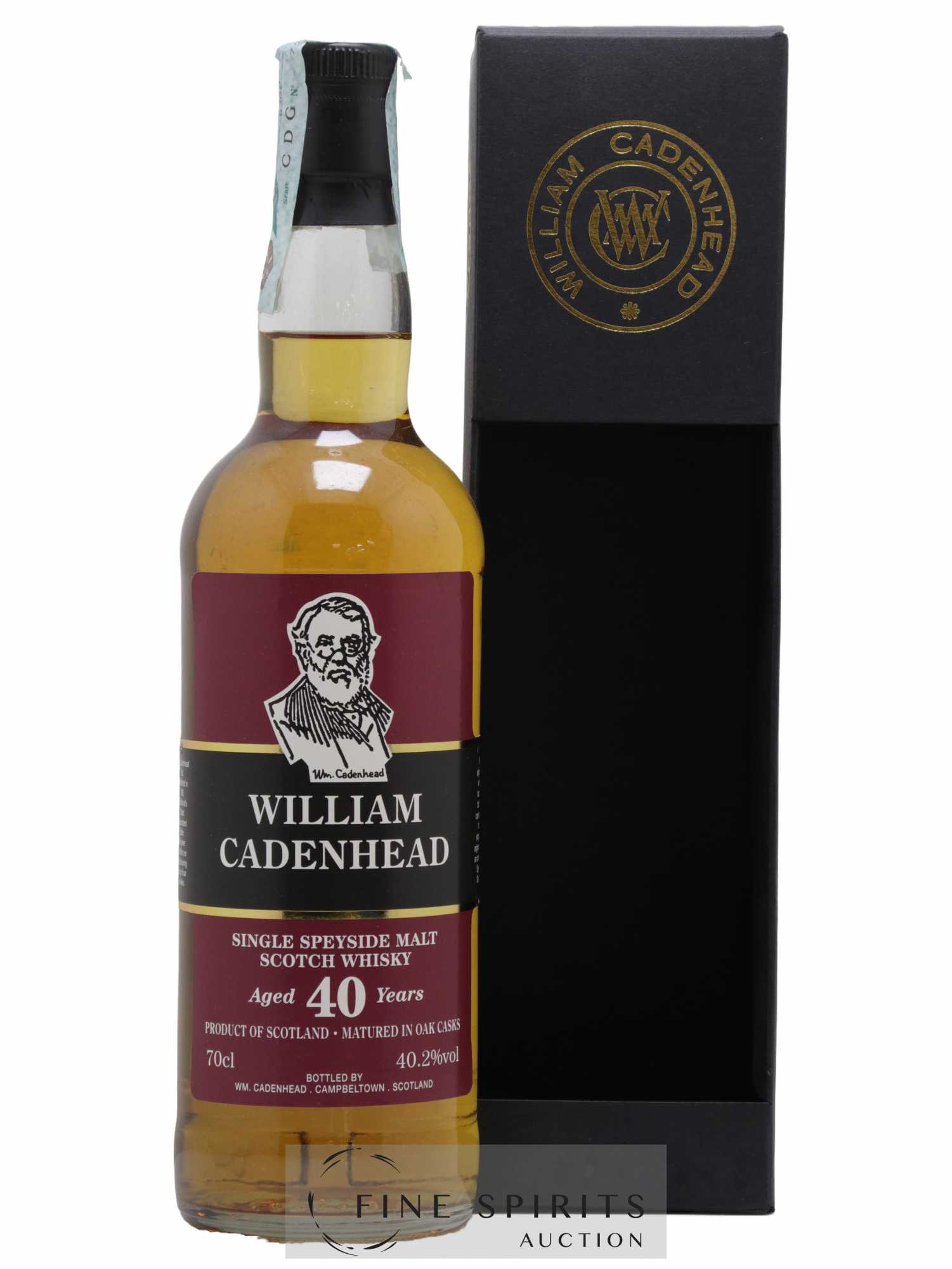 Acheter William Cadenhead 40 years Of. Oak Casks Matured (lot: 1006)