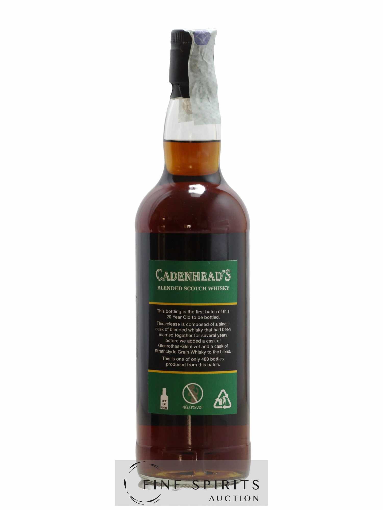 Acheter William Cadenhead 20 years Of. Oak Casks Matured (lot: 123)