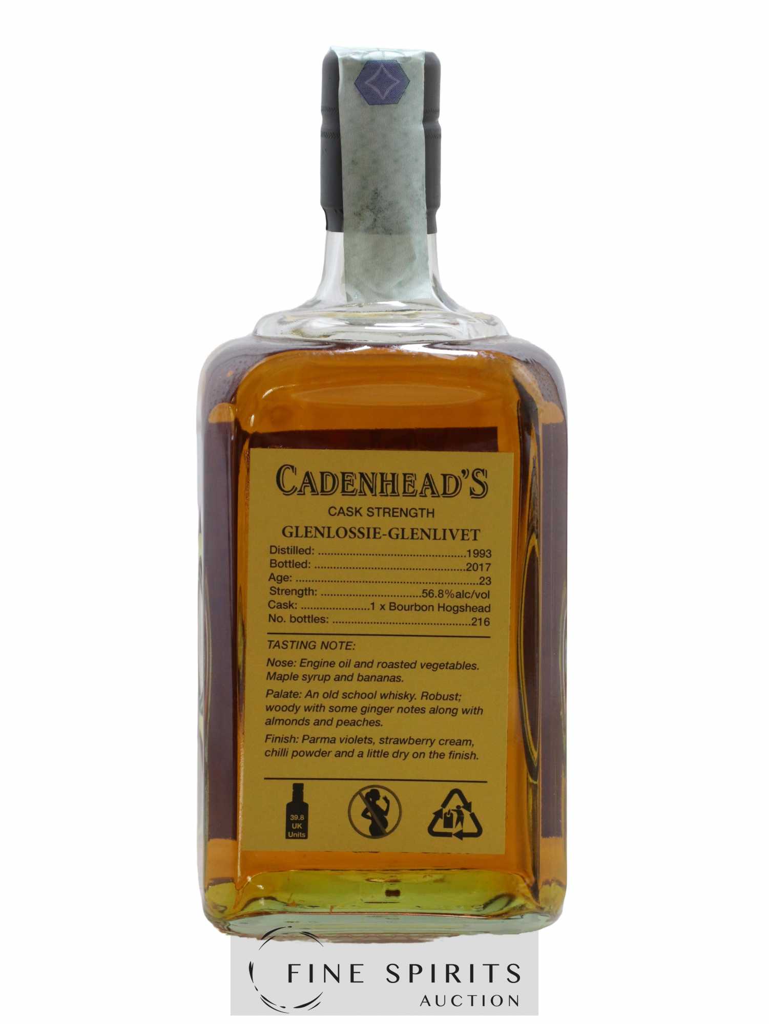 Buy Glenlossie 23 years 1993 Cadenhead's Bourbon Hogshead - One of 216 ...