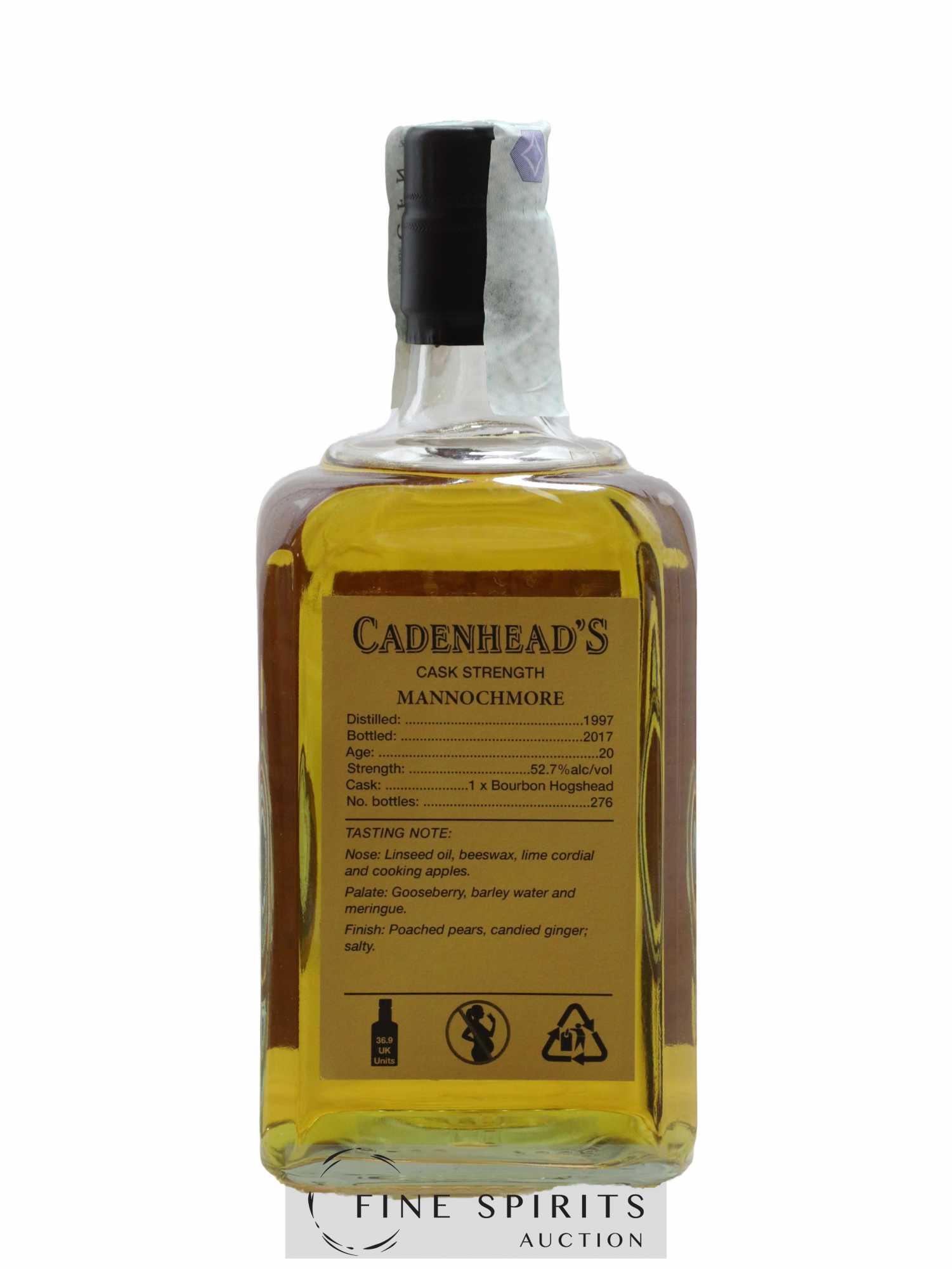 Buy Mannochmore 20 years 1997 Cadenhead's Bourbon Hogshead - One of 276 ...