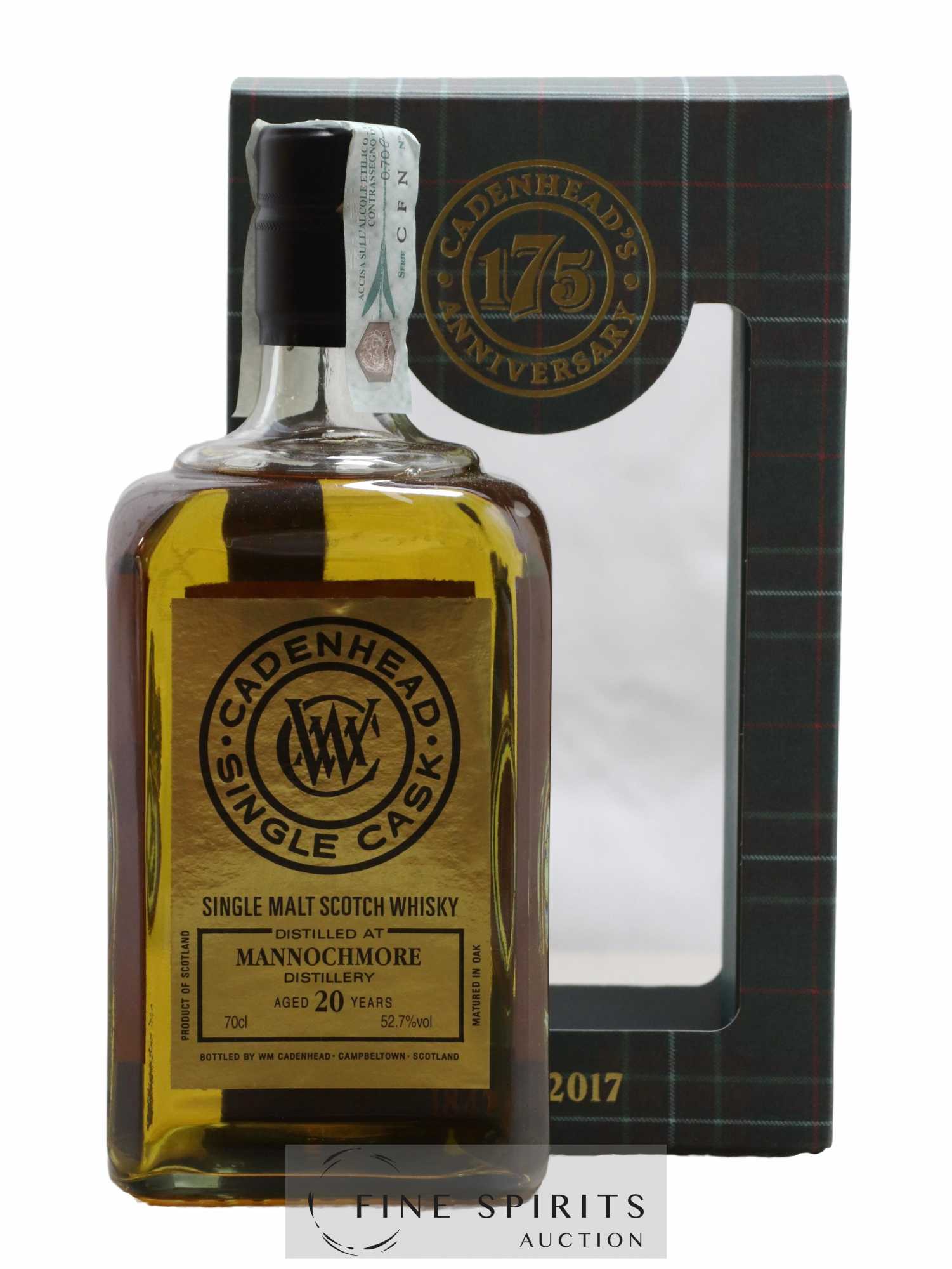 Buy Mannochmore 20 years 1997 Cadenhead's Bourbon Hogshead - One of 276 ...