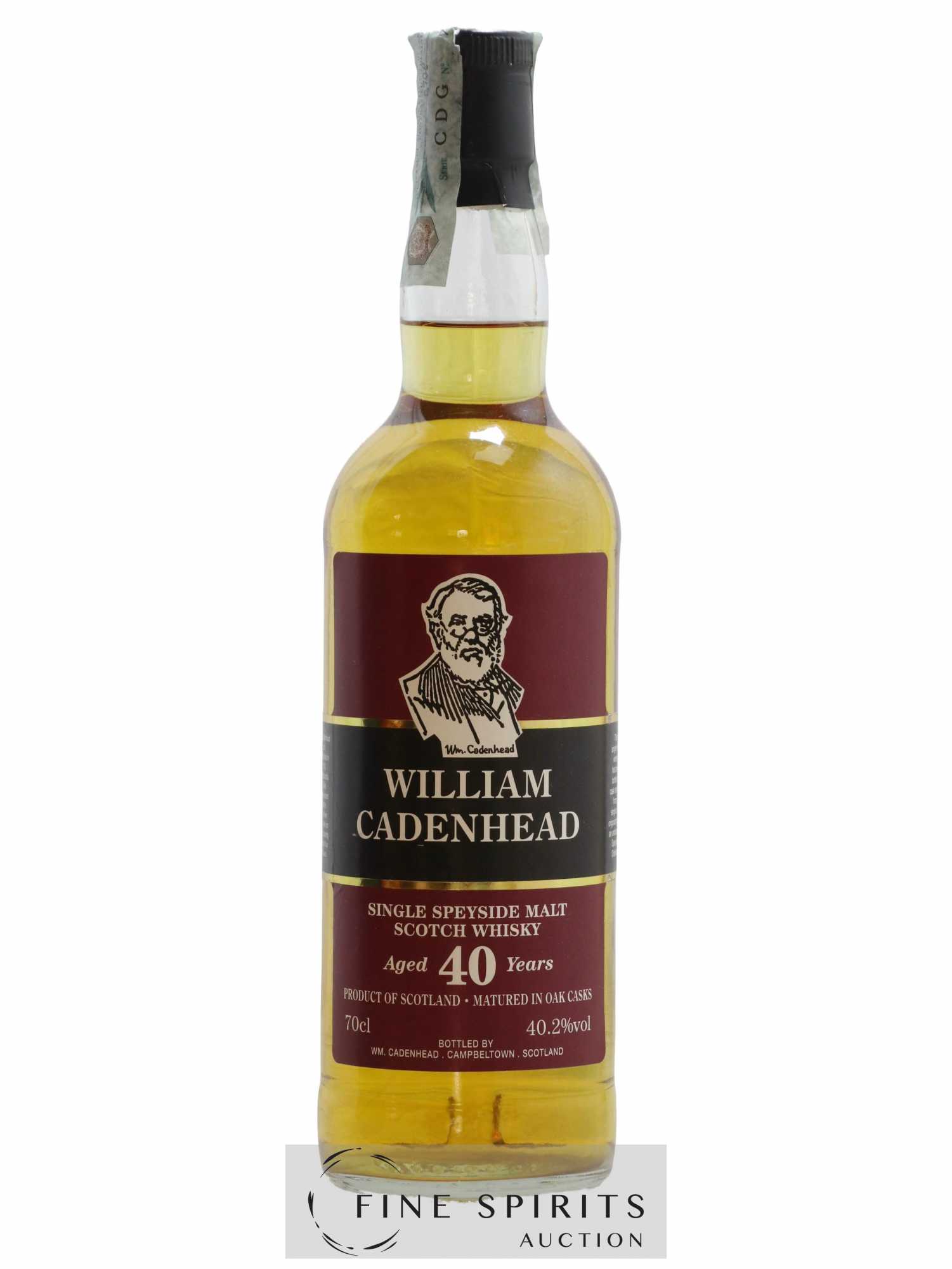 Acheter William Cadenhead 40 years Of. Oak Casks Matured (lot: 907)