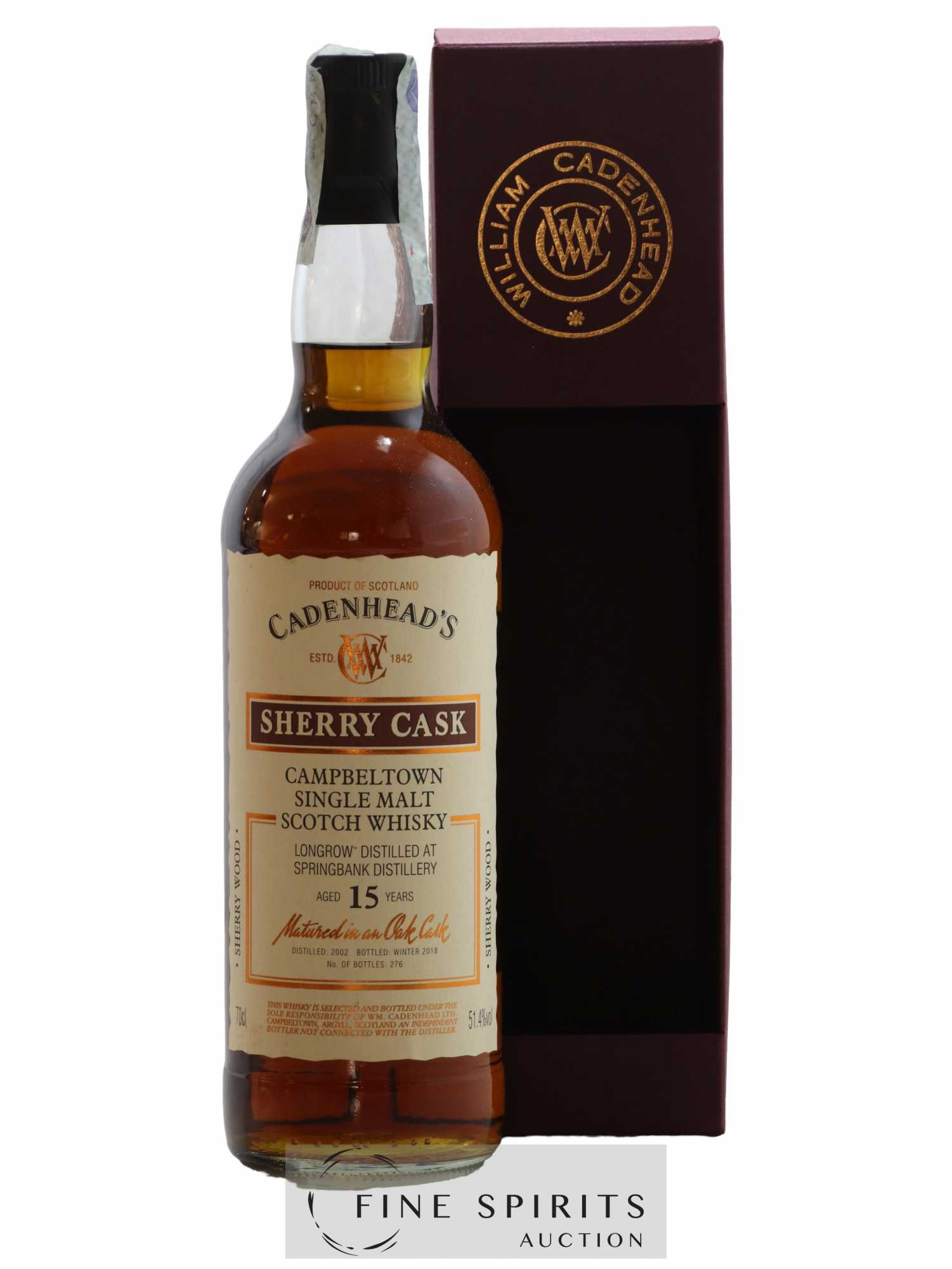 Acheter Longrow 15 years 2002 Cadenhead's Sherry Cask One of 276 ...