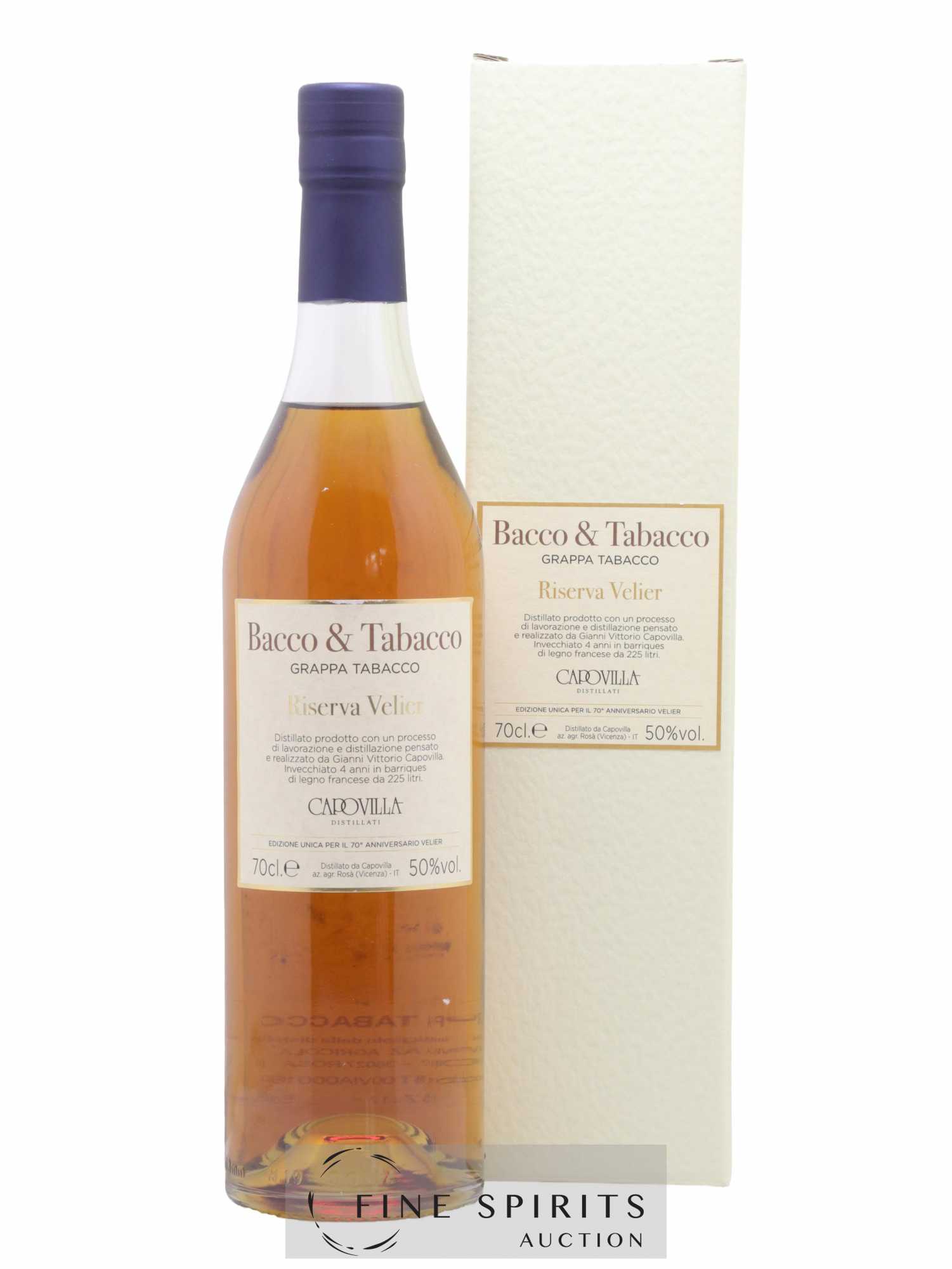Acheter Bacco & Tabacco 4 years Of. Riserva Velier Velier 70th ...