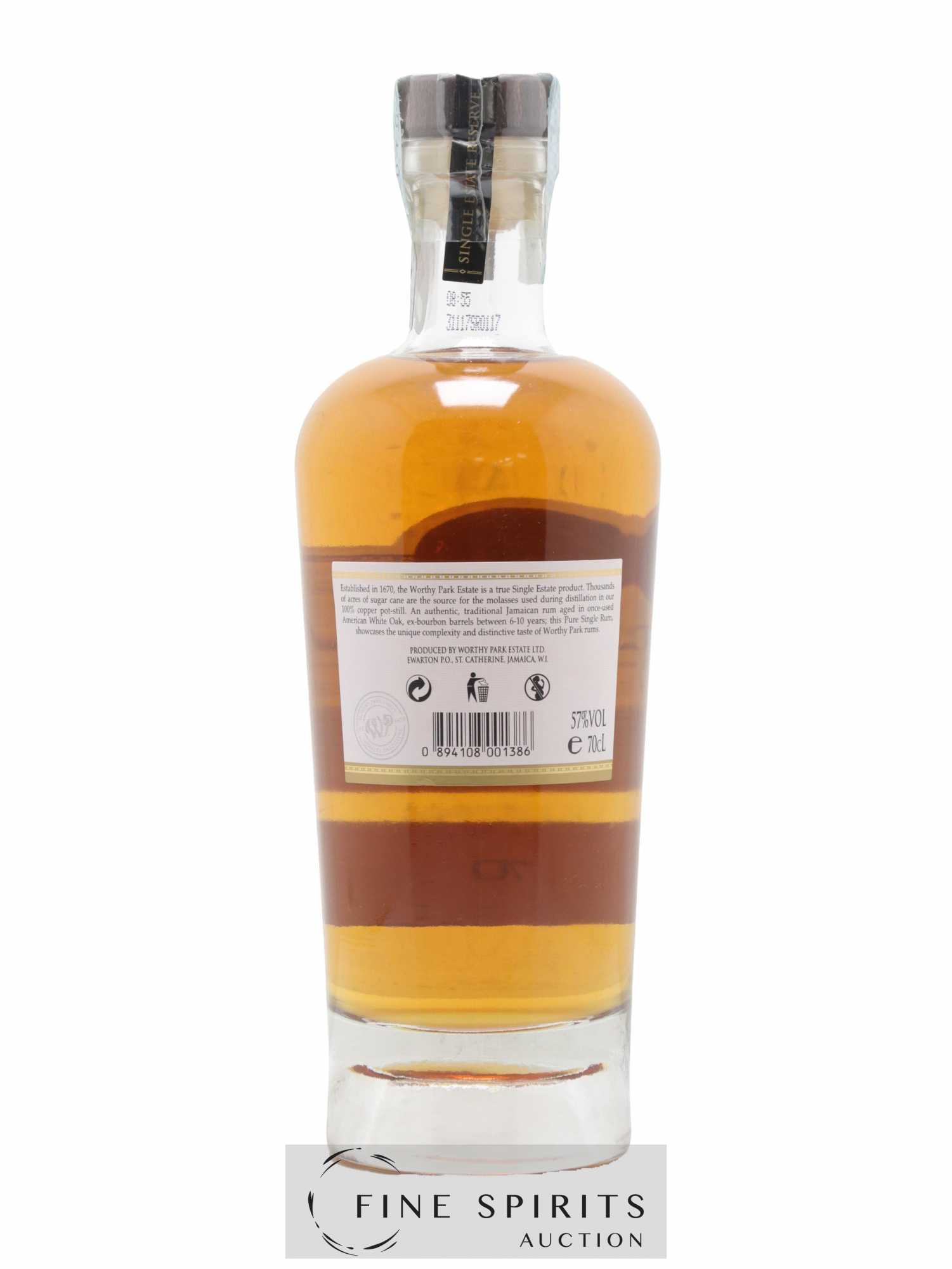 Acheter Worthy Park Of. Single Estate Reserve Velier 70th Anniversary ...