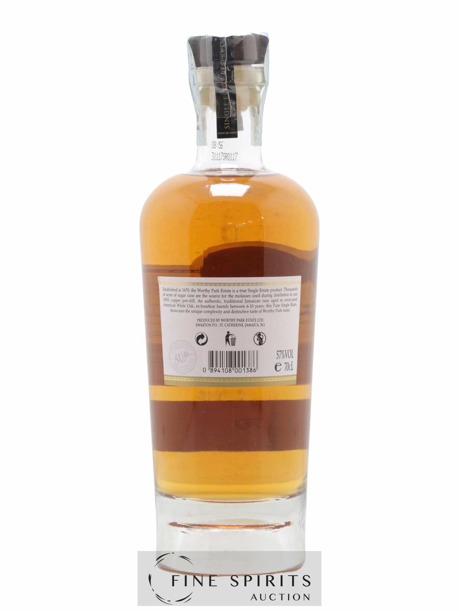 Acheter Worthy Park Of. Single Estate Reserve Velier 70th Anniversary ...