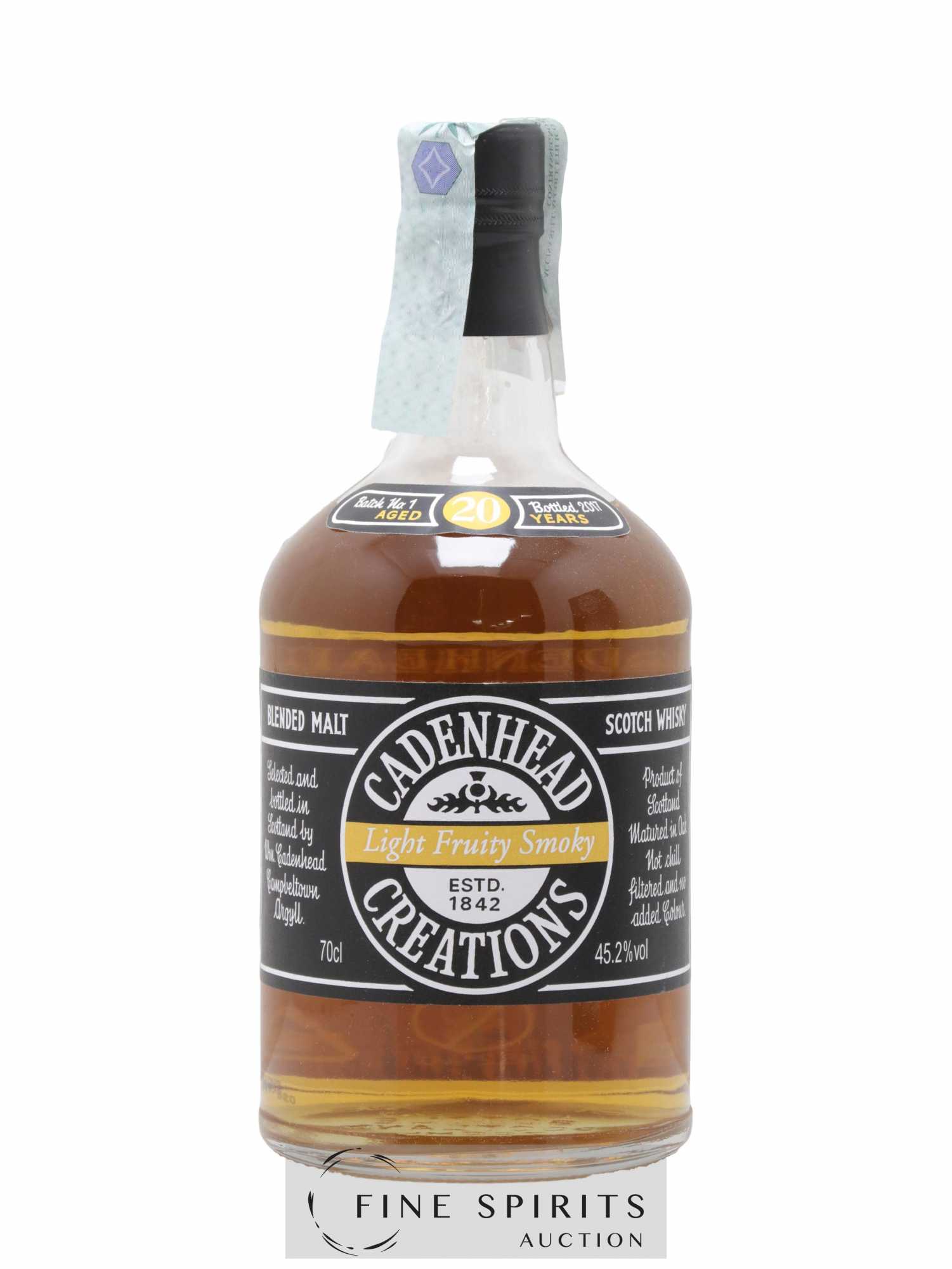 Acheter Cadenhead Creations 20 years Of. Batch n°1 - bottled 2017 Light ...