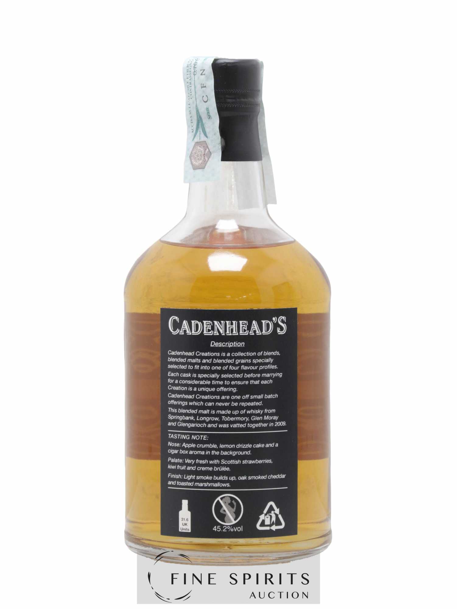 Acheter Cadenhead Creations 20 years Of. Batch n°1 - bottled 2017 Light ...