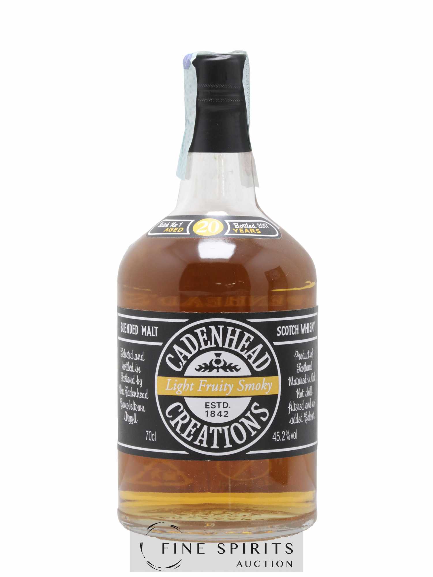Acheter Cadenhead Creations 20 years Of. Batch n°1 - bottled 2017 Light ...