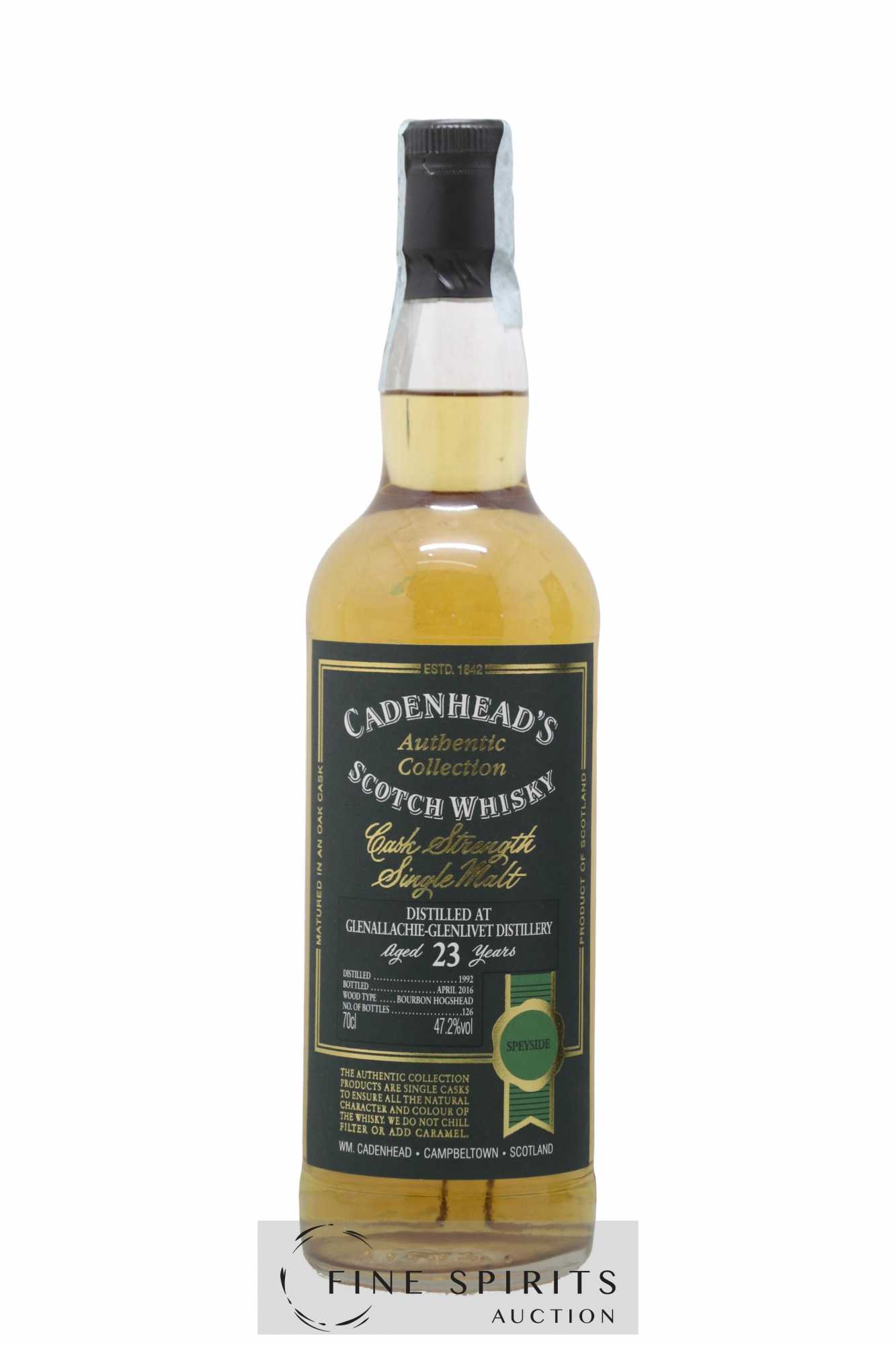 Acheter Glenallachie 23 years 1992 Cadenhead's Bourbon Hogshead - One ...