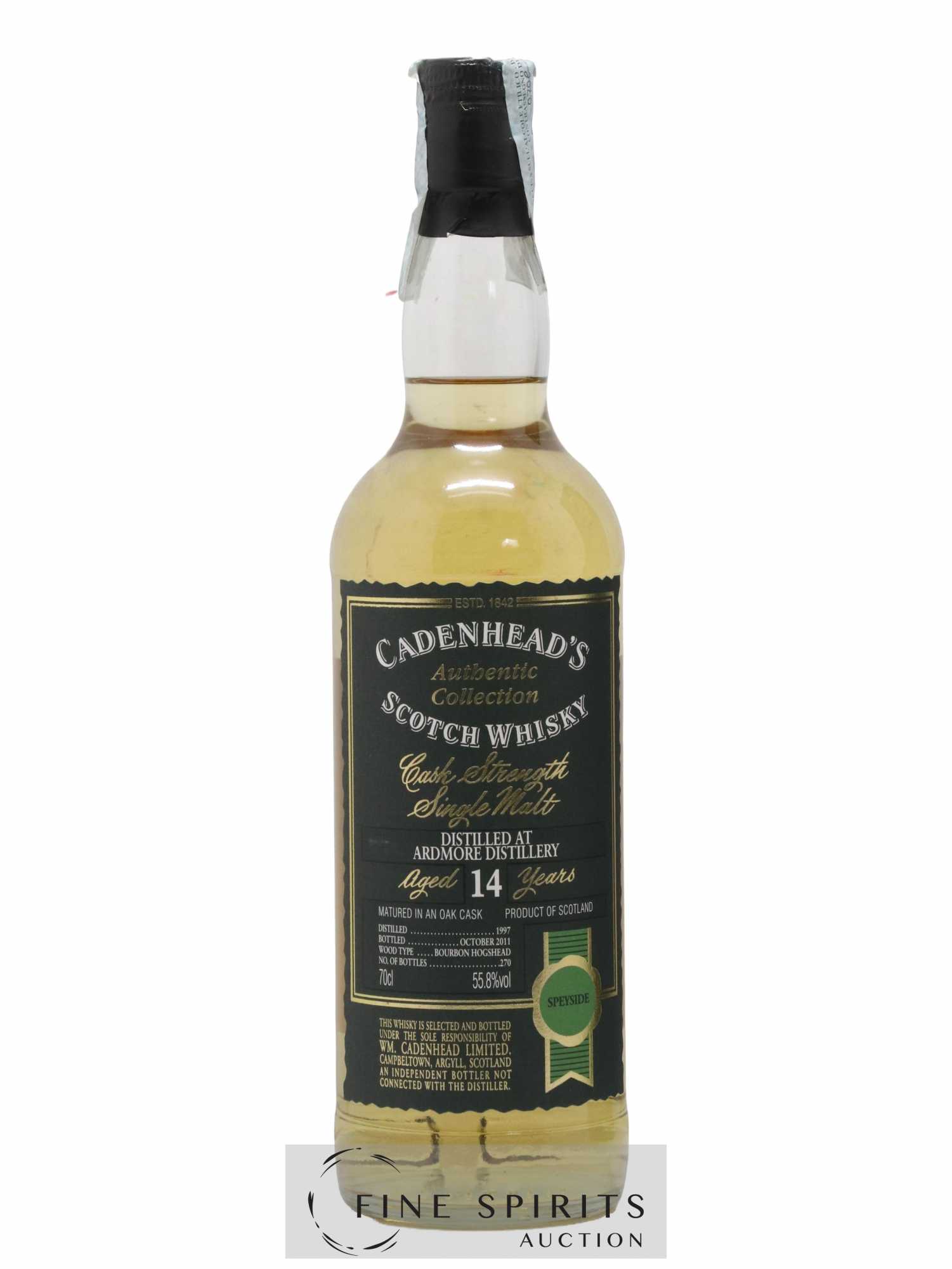 Buy Ardmore 14 years 1997 Cadenhead's Bourbon Hogshead - One of 270 ...