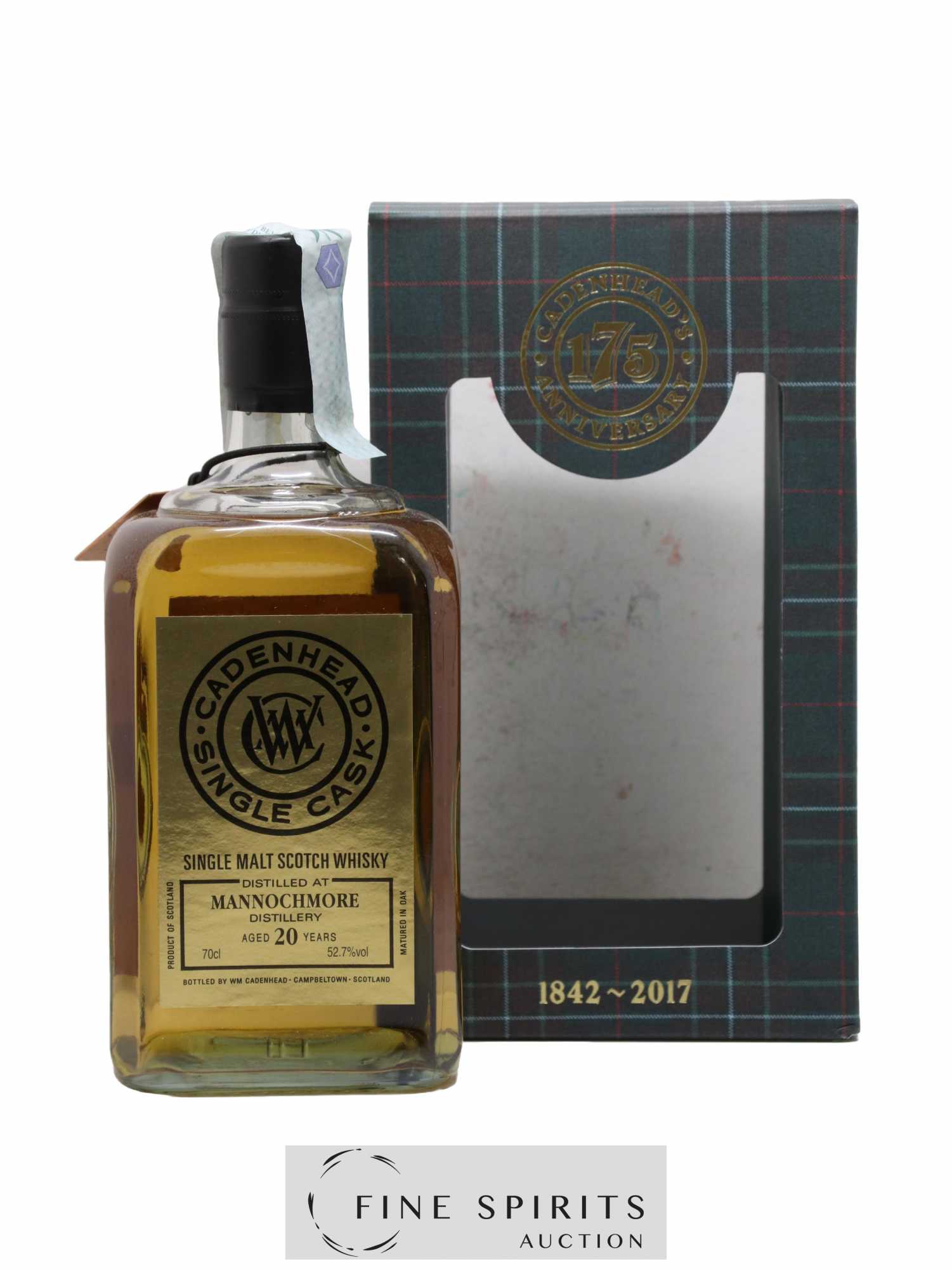 Buy Mannochmore 20 years 1997 Cadenhead's Bourbon Hogshead - One of 276 ...
