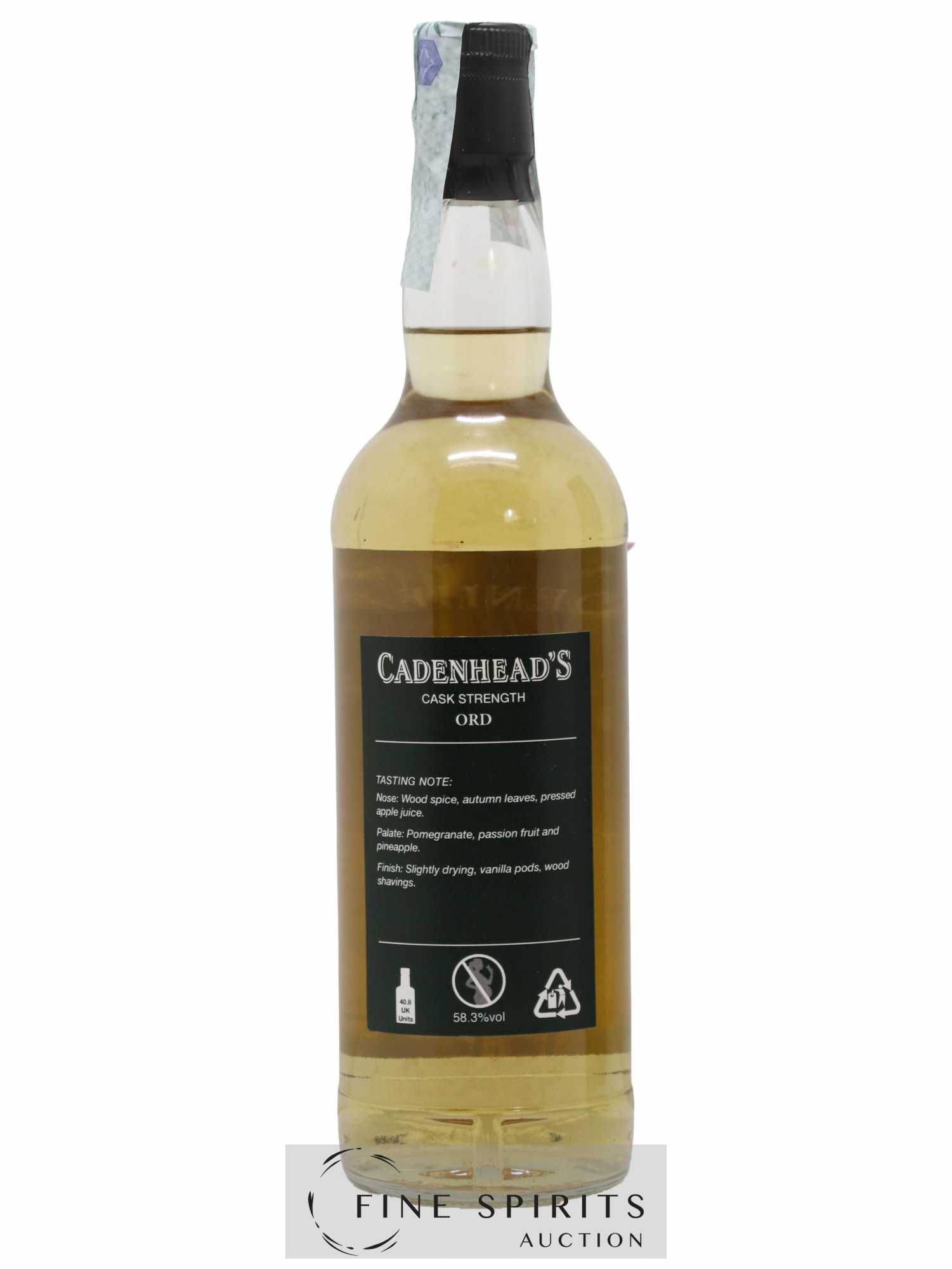 Acheter Ord 10 years 2008 Cadenhead's Bourbon Hogshead - One of 264 ...