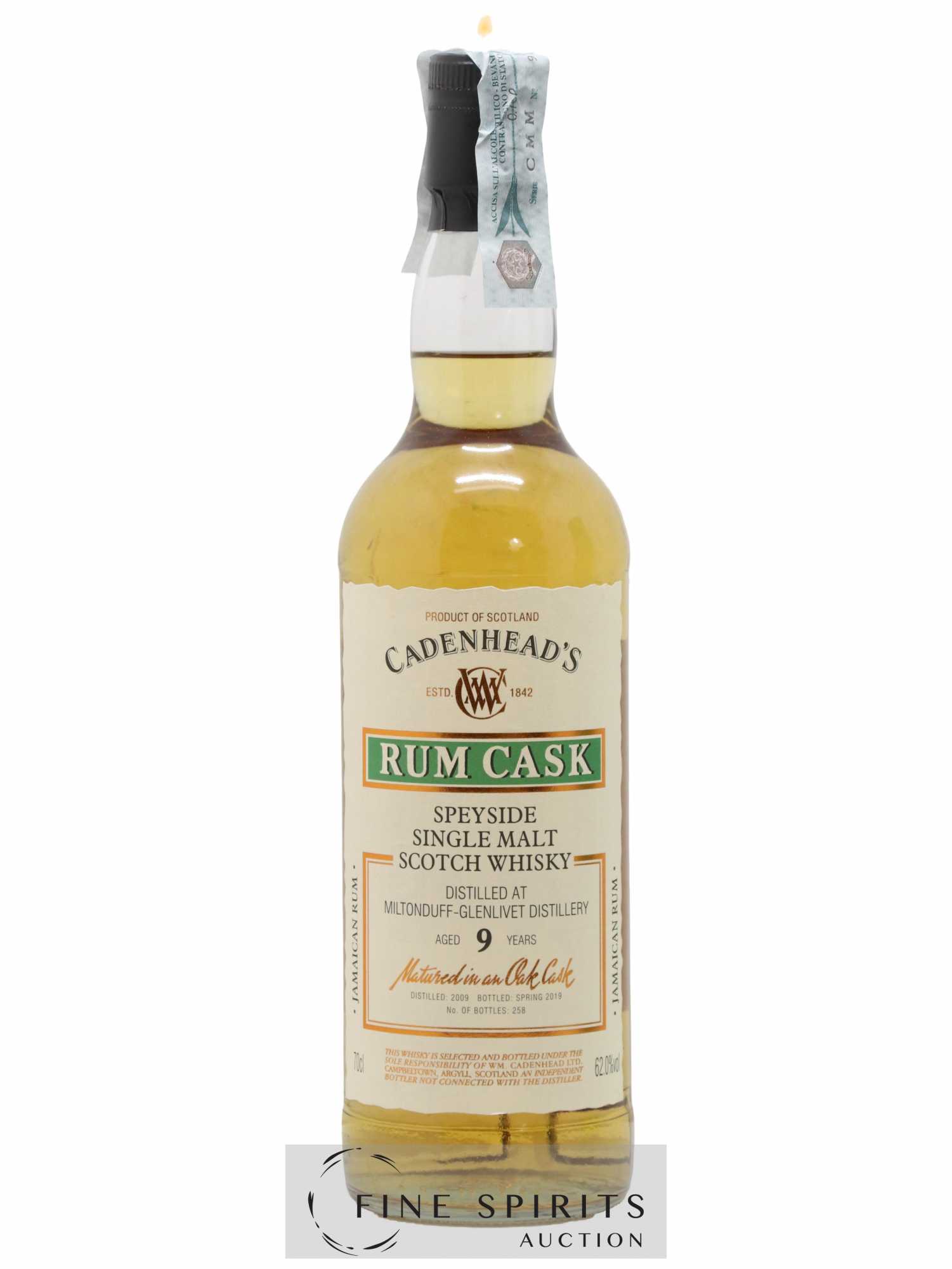 Buy Miltonduff 9 years 2009 Cadenhead's Rum Cask - Jamaican One of 258 ...