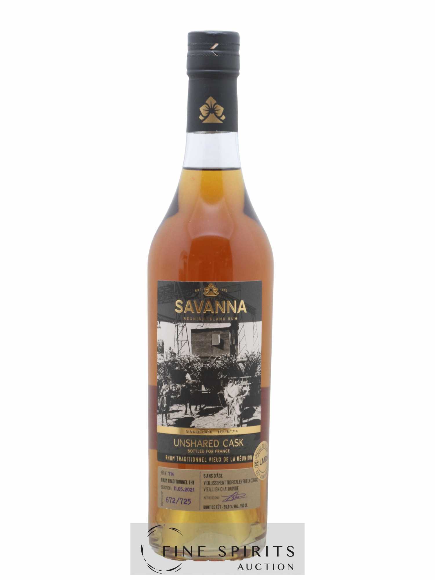 Acheter Savanna 6 years Of. Unshared Cask Fût n°714 - One of 725 ...