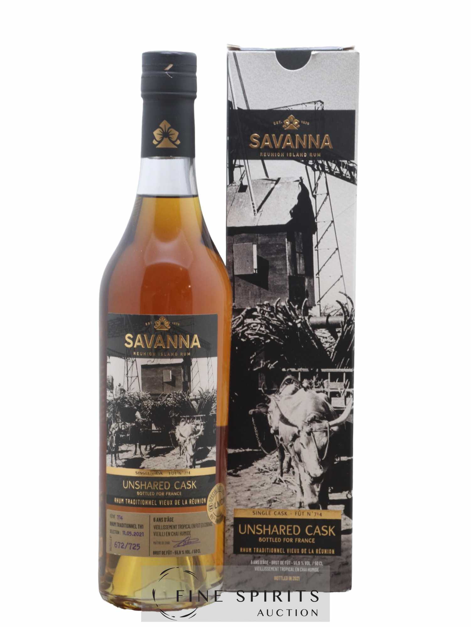 Acheter Savanna 6 years Of. Unshared Cask Fût n°714 - One of 725 ...