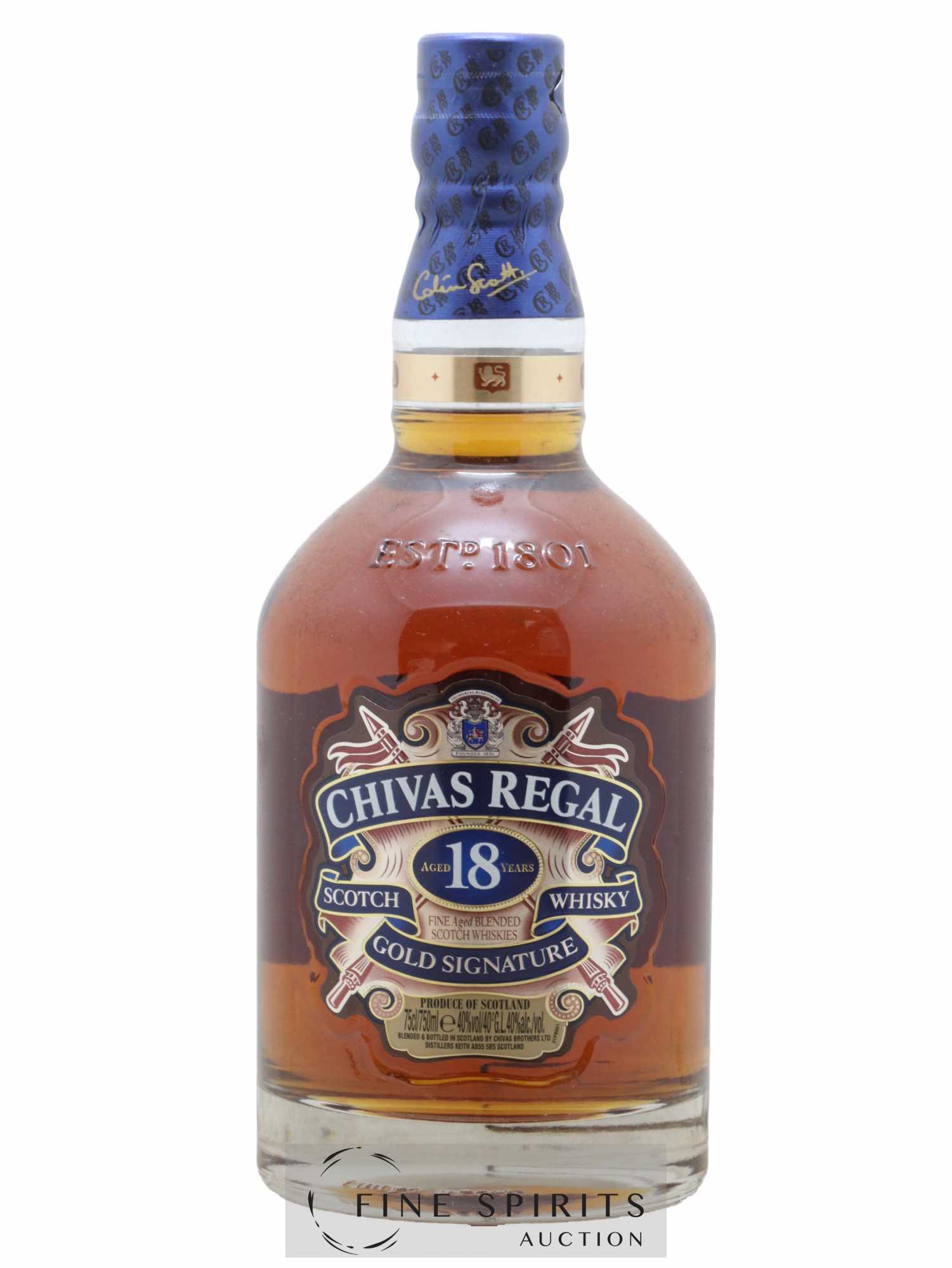 Buy Chivas Regal 18 years Of. Gold Signature (lot: 802)