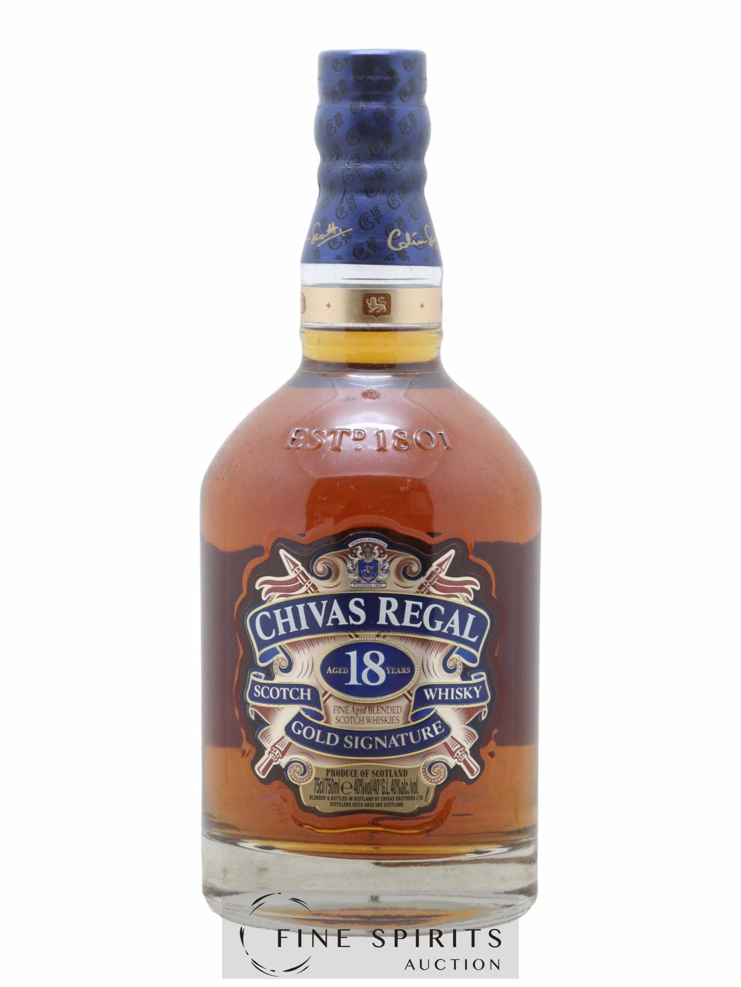 Acheter Chivas Regal 18 years Of. Gold Signature (lot: 803)