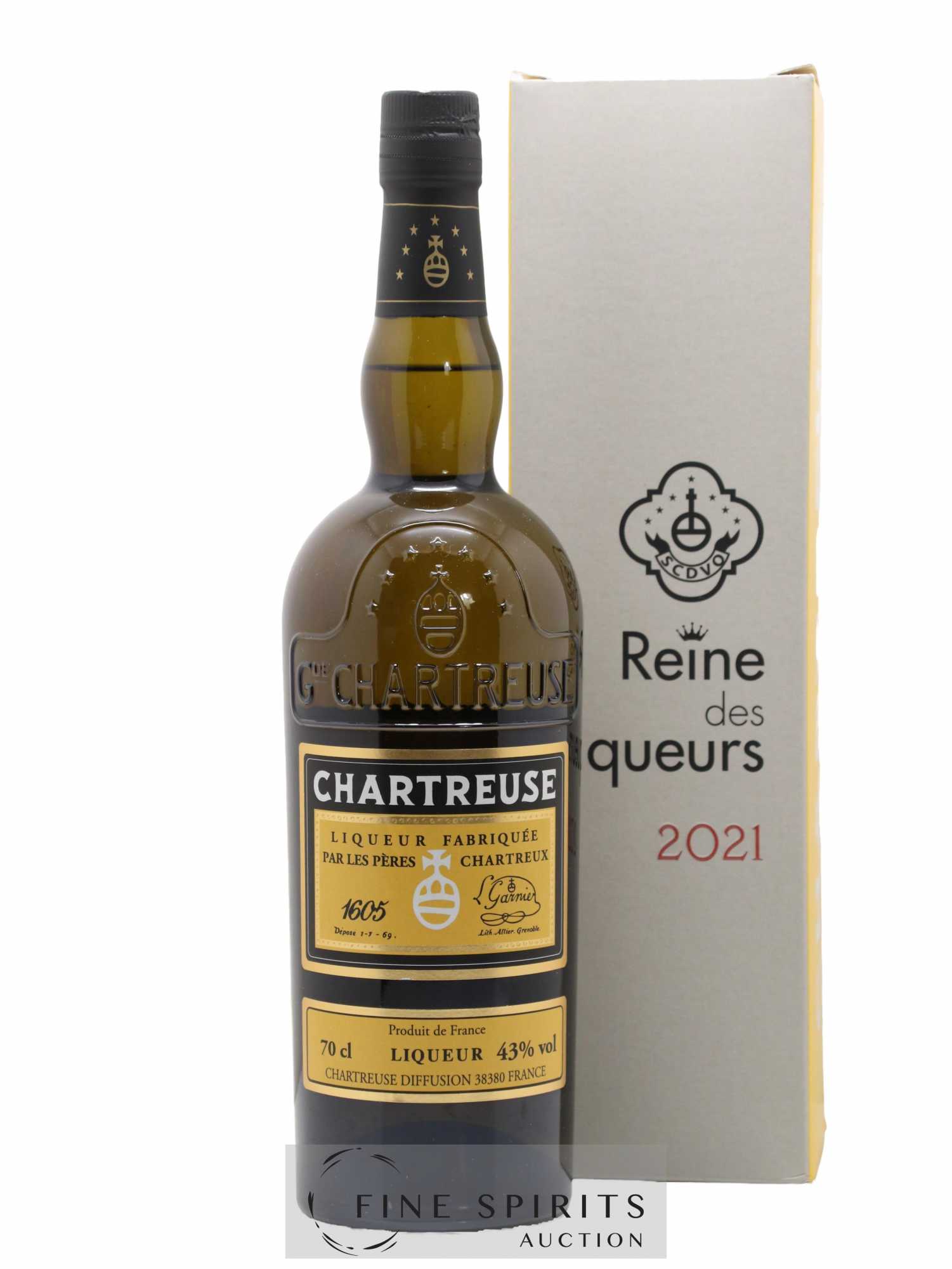 Acheter Chartreuse Of. Jaune - Reine des Liqueurs Mise 2021 - 1700 ...