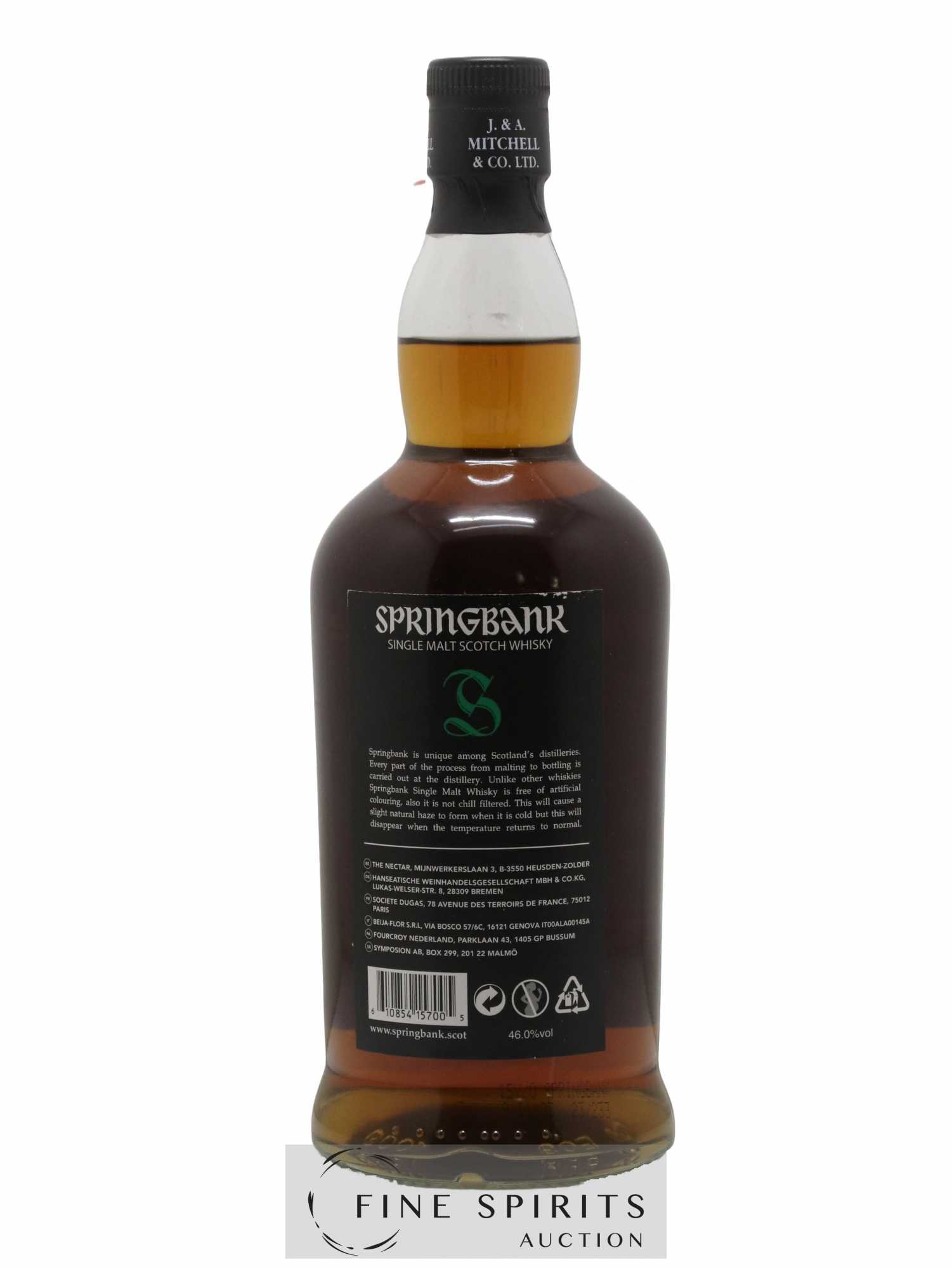 Acheter Springbank 15 years Of. Green Label (lot: 1614)