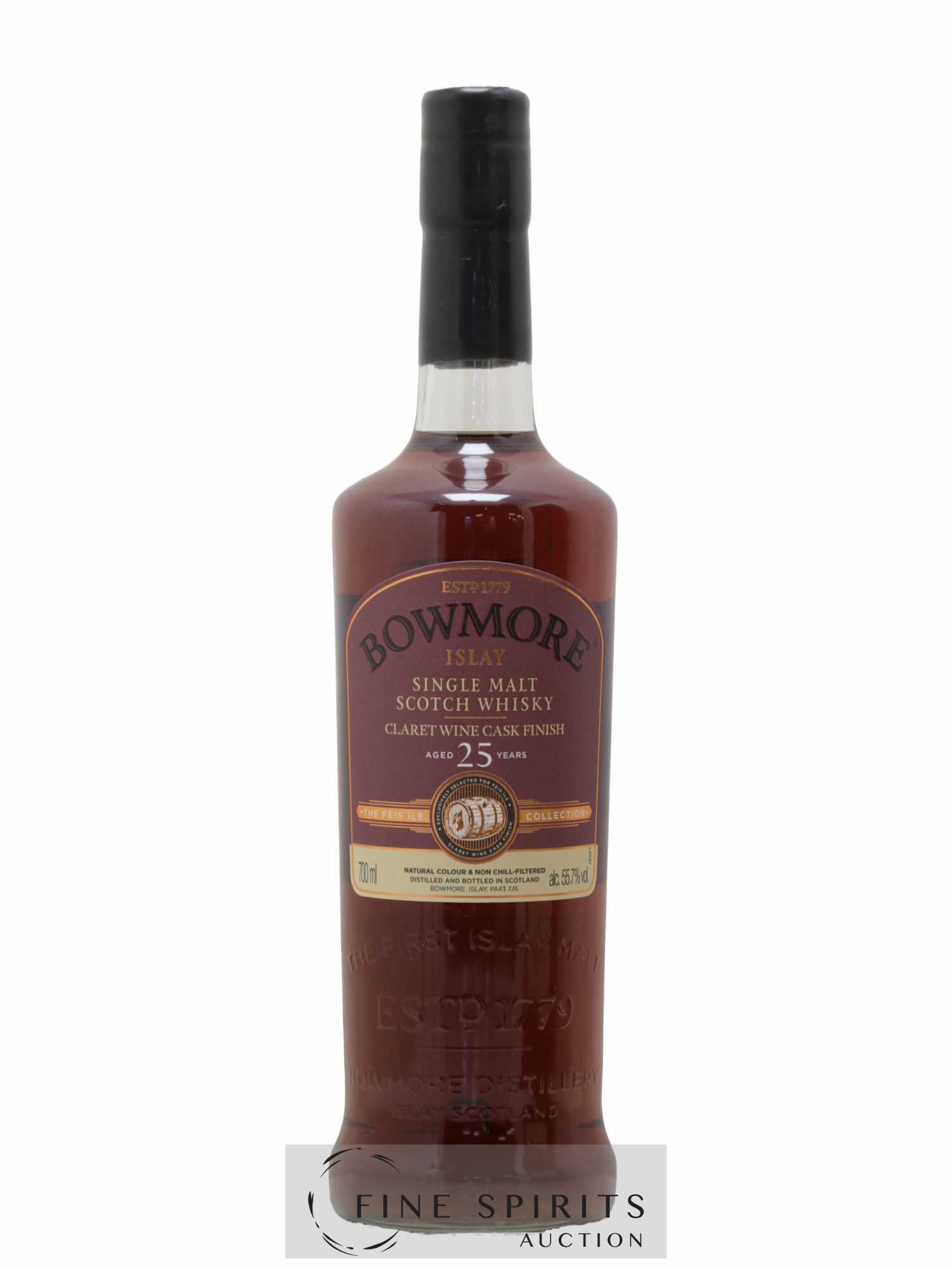 Acheter Bowmore 25 years Of. Claret Wine Cask Finish Feis Ile ...