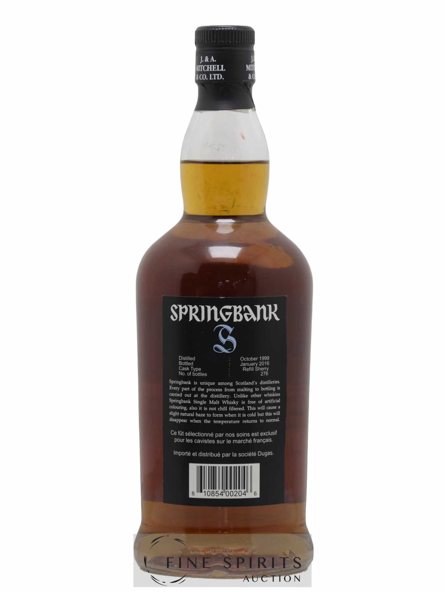 Acheter Springbank 16 years 1999 Of. Single Cask One of 276 - bottled ...