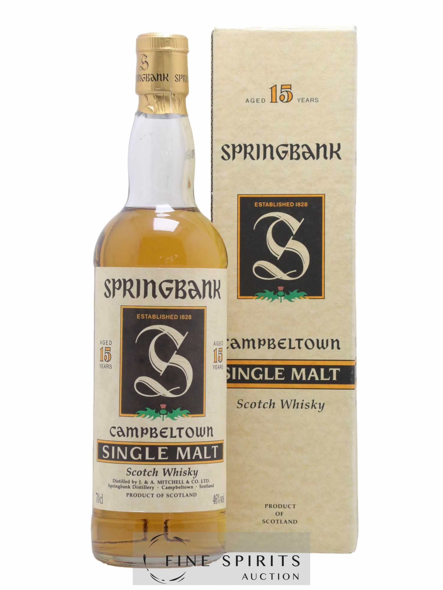 Acheter Springbank 15 years Of. Parchment Label (lot: 806)