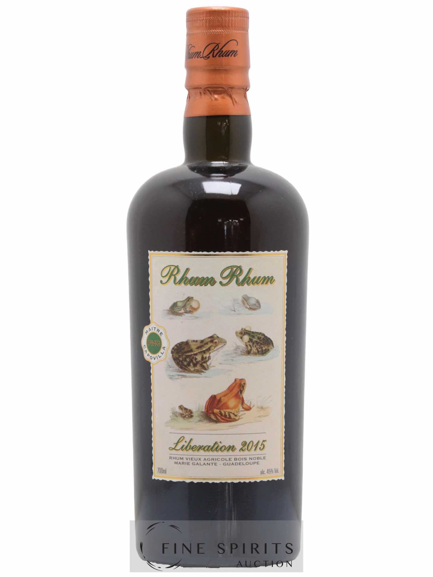 Acheter Rhum Rhum Of. PMG - Maitre Capovilla Libération 2015 (lot: 1119)