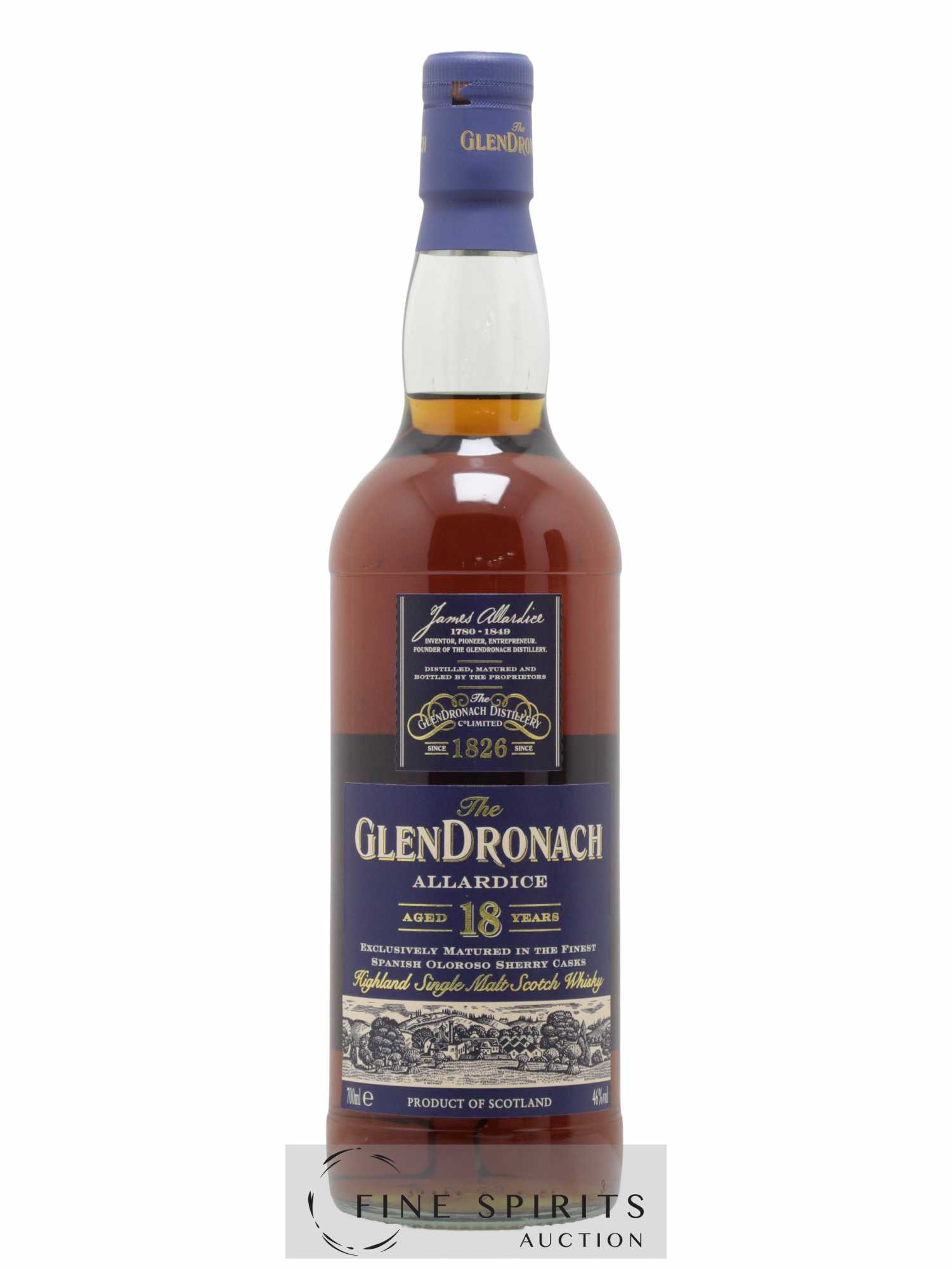 Buy The Glendronach 18 years Of. Allardice bottled 2016 (lot: 427)