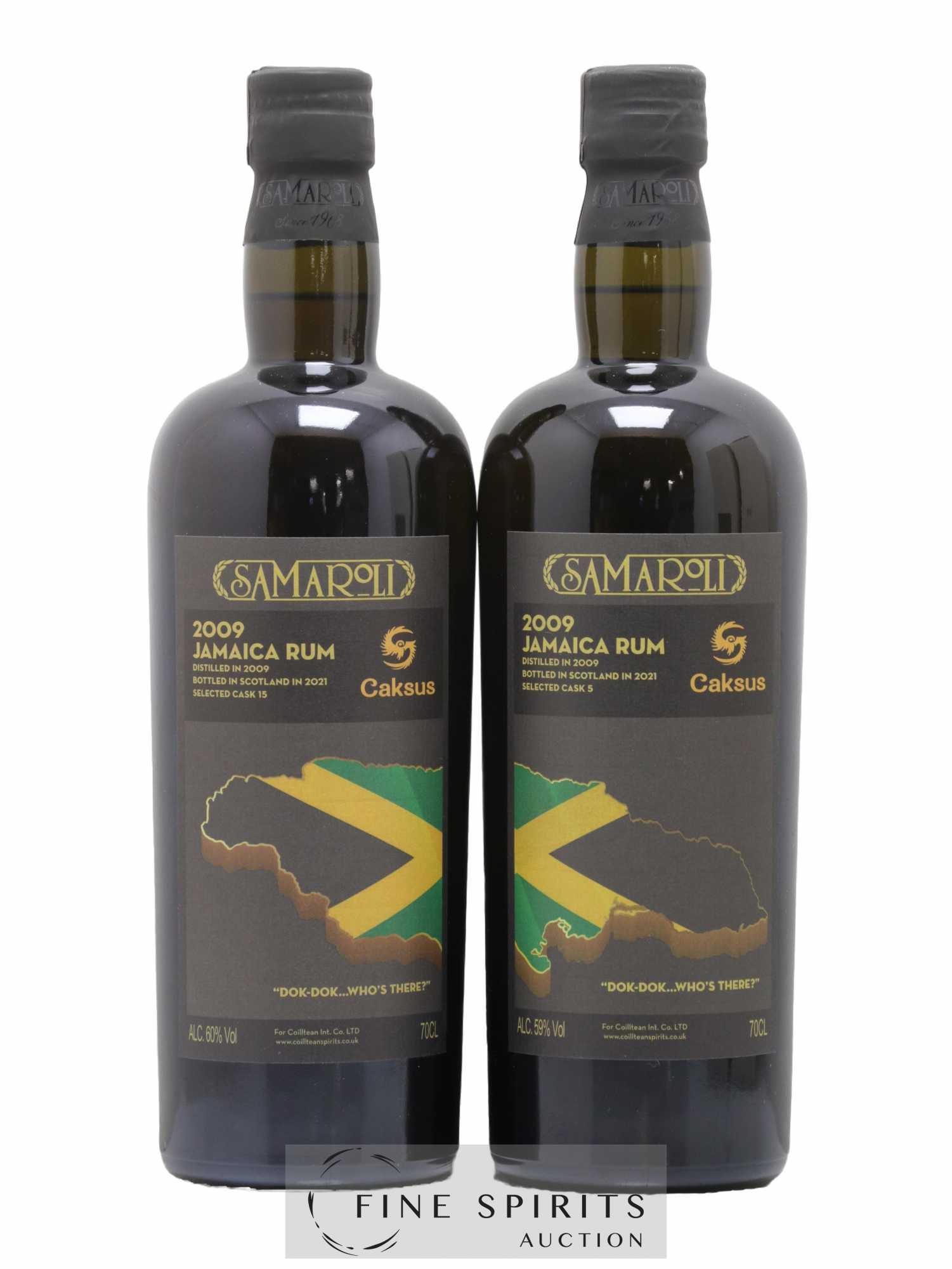 Buy Samaroli 2009 Of. Jamaica - Set of 2 bottles Casks n°5-15 - bottled ...