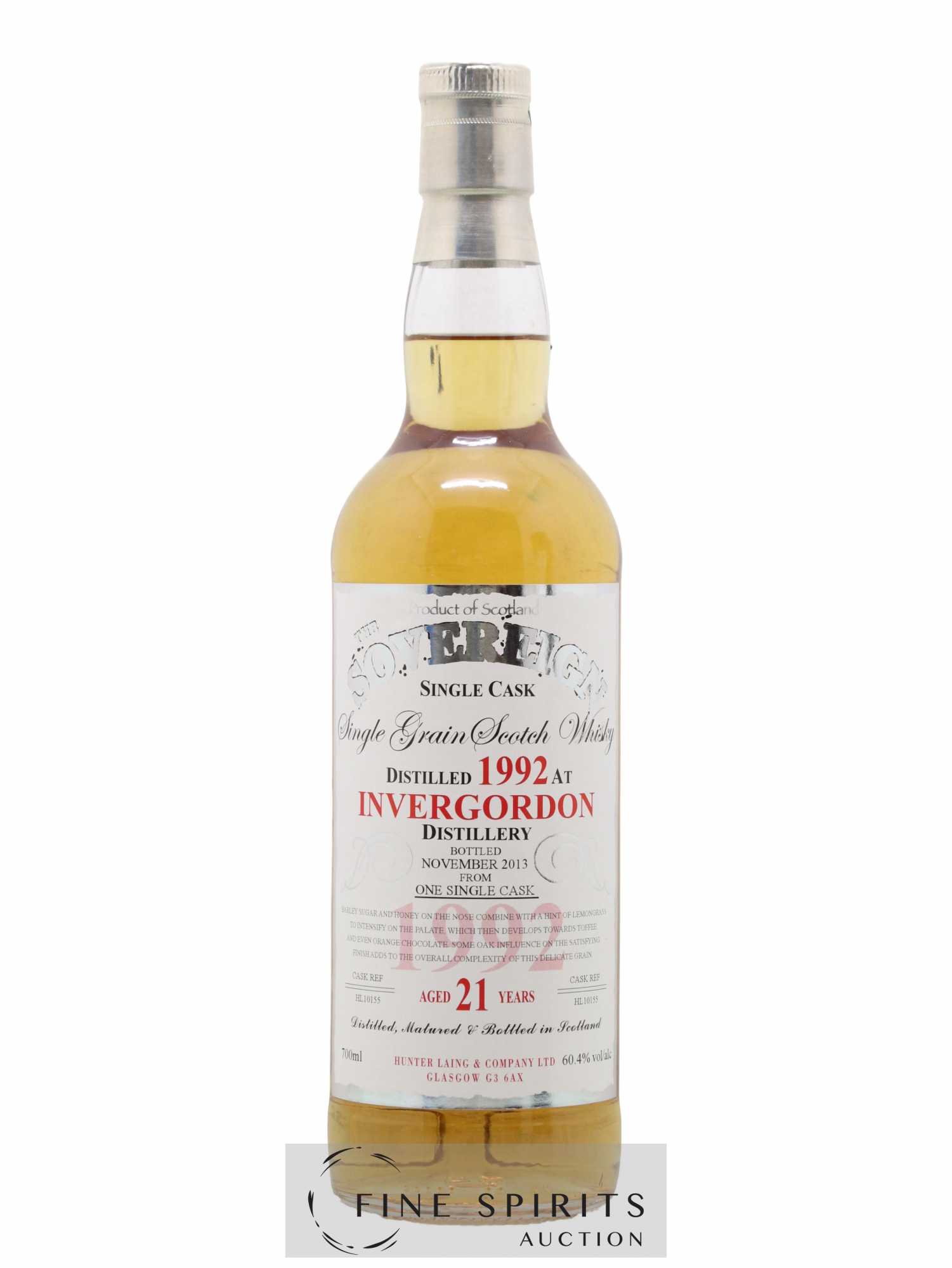 Acheter Invergordon 21 years 1992 Hunter Laing The Sovereign Cask Ref ...